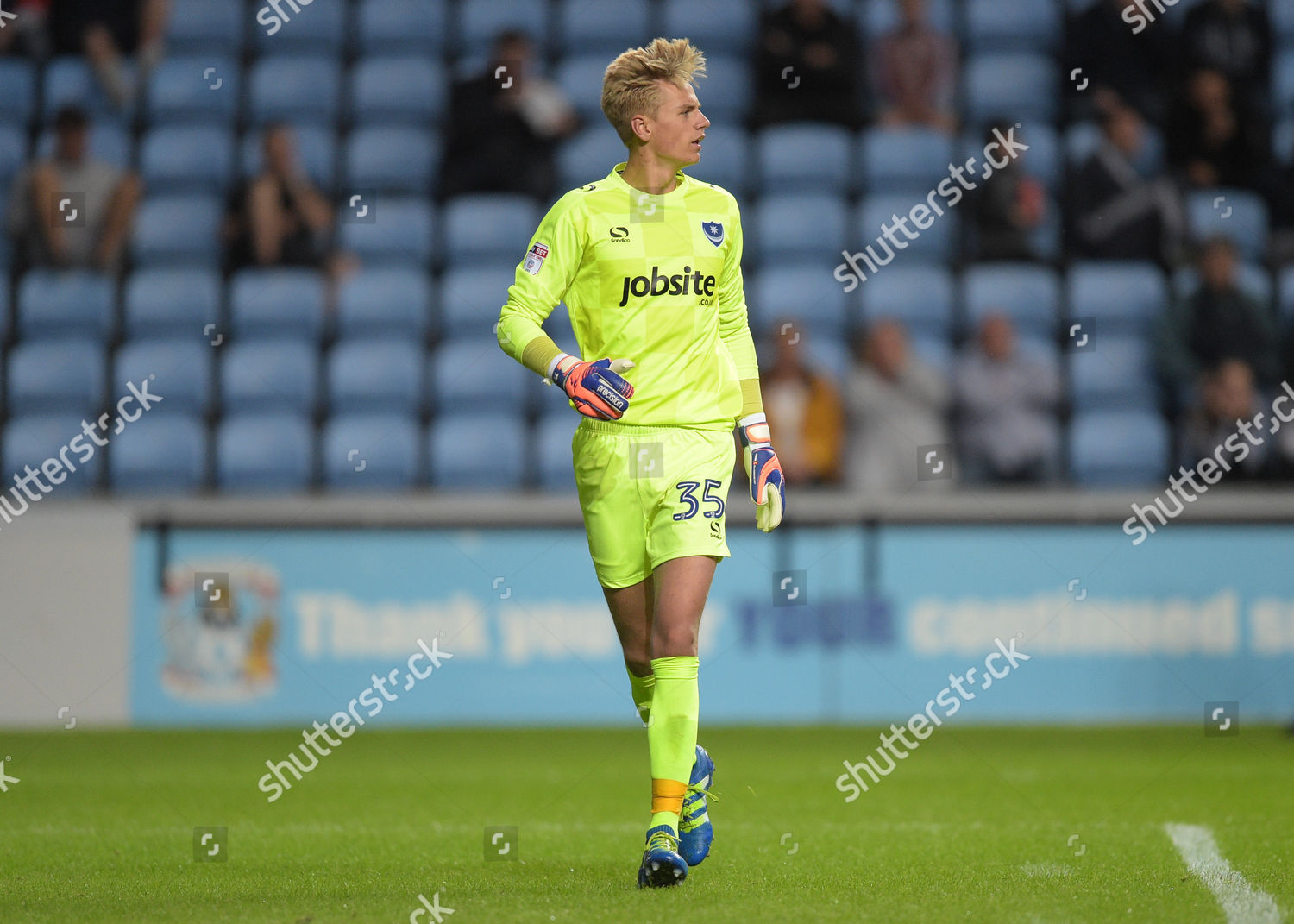 Portsmouth Goalkeeper Alex Bass During Efl Editorial Stock Photo ...