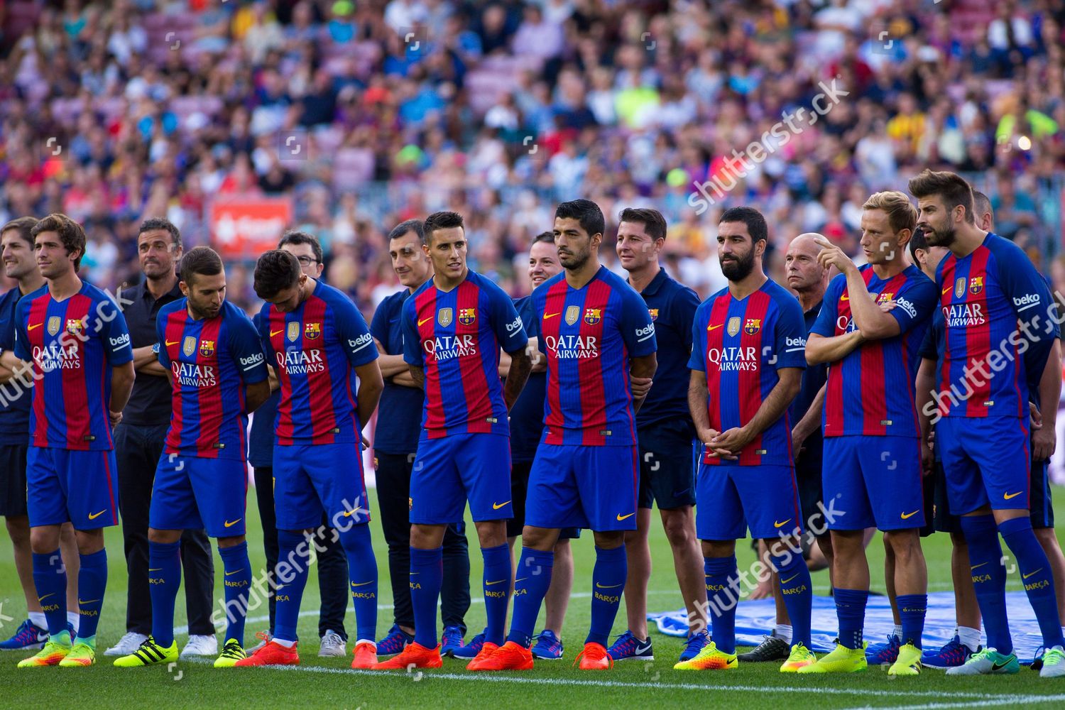 Fc Barcelona Team During Presentation Fc Editorial Stock Photo - Stock ...