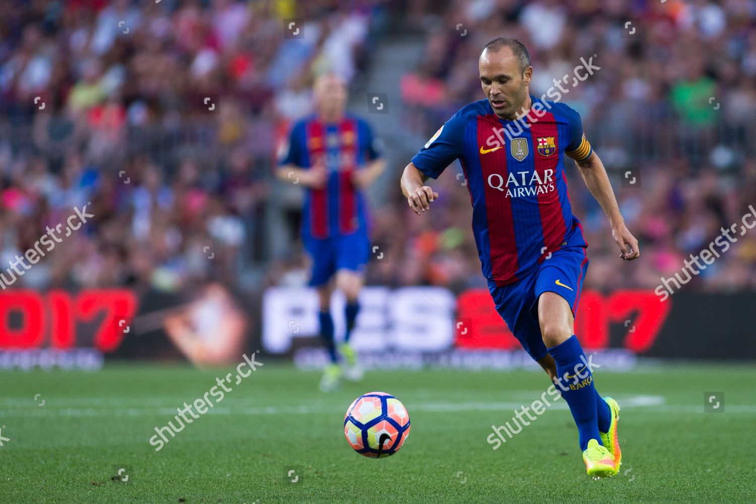 Andres Iniesta Run Ball During Fc Editorial Stock Photo - Stock Image ...