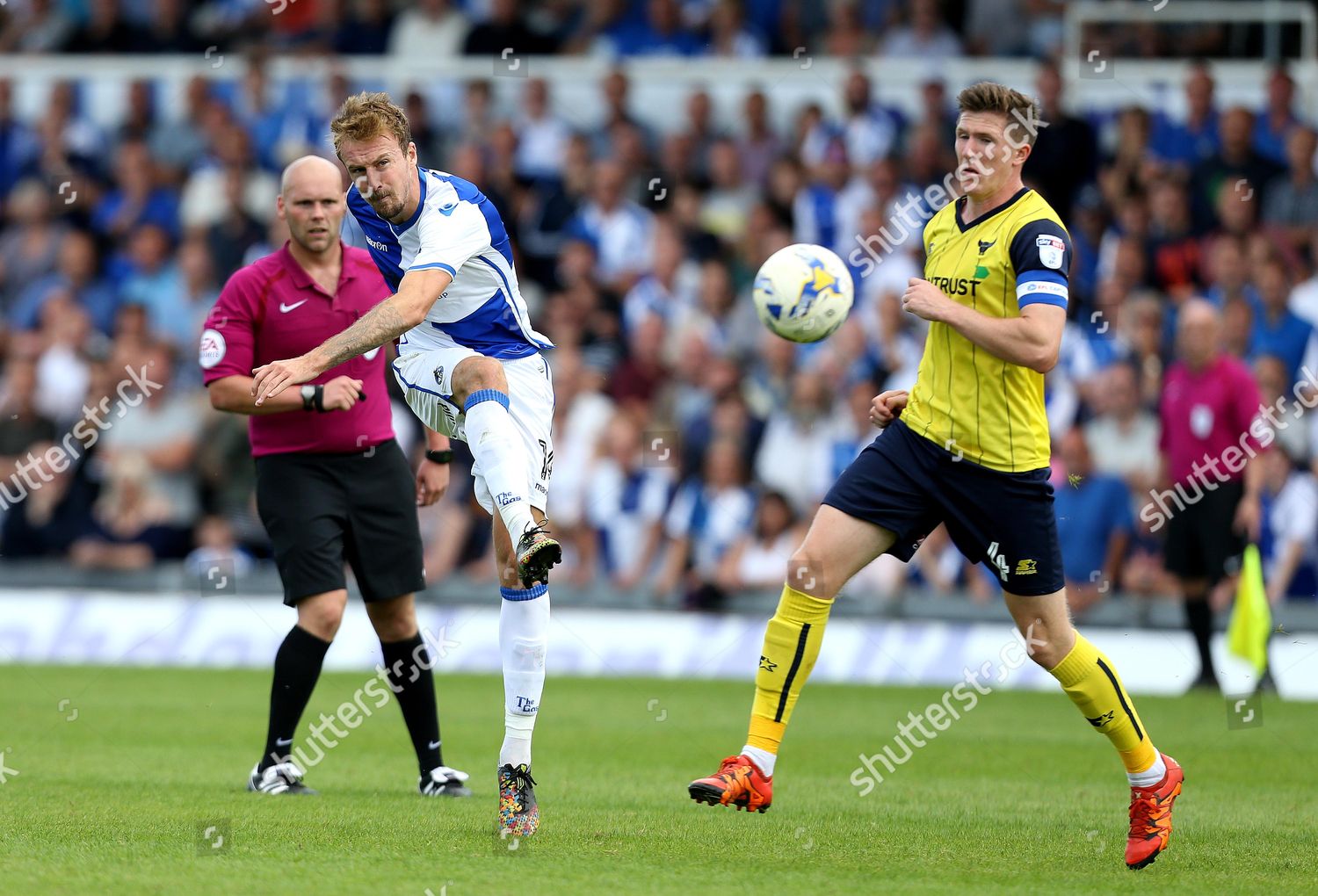 Chris Lines Bristol Rovers Shoots Goal Editorial Stock Photo - Stock ...