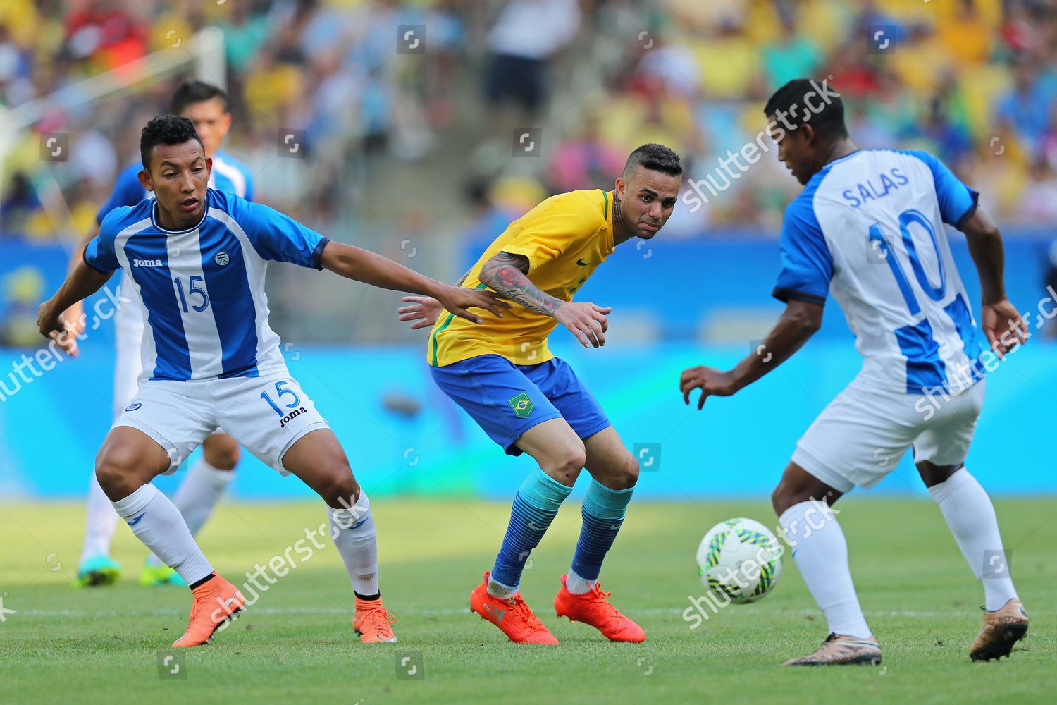 Luan Brazil Allan Banegas Honduras During Editorial Stock Photo - Stock ...