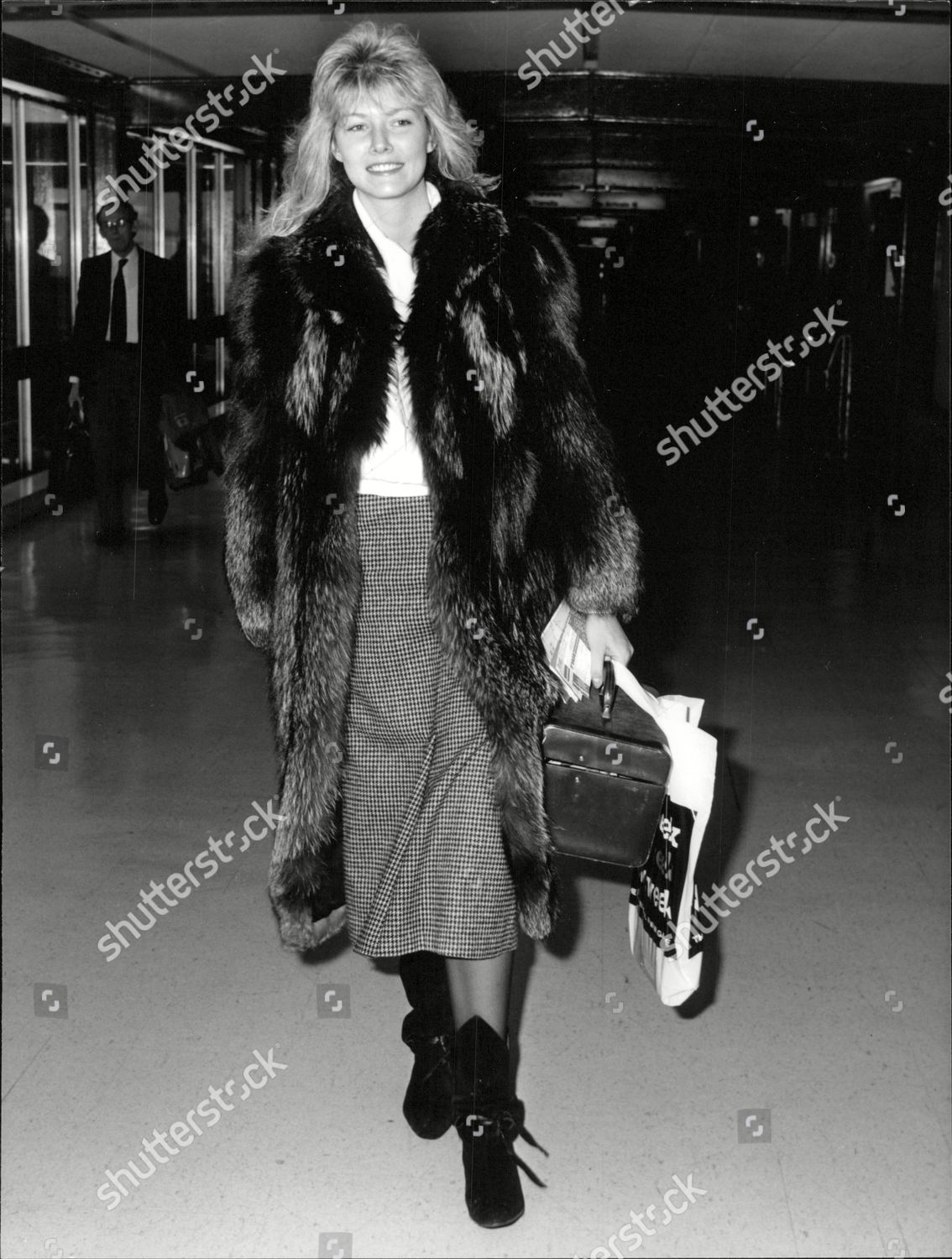 Glamour Model Janine Andrews Flying Out Editorial Stock Photo - Stock ...