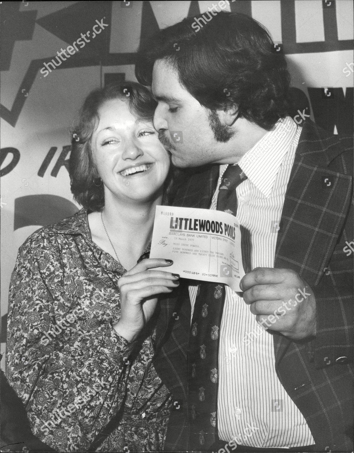 Football Pools Winners Irene Powell Fiance Editorial Stock Photo ...