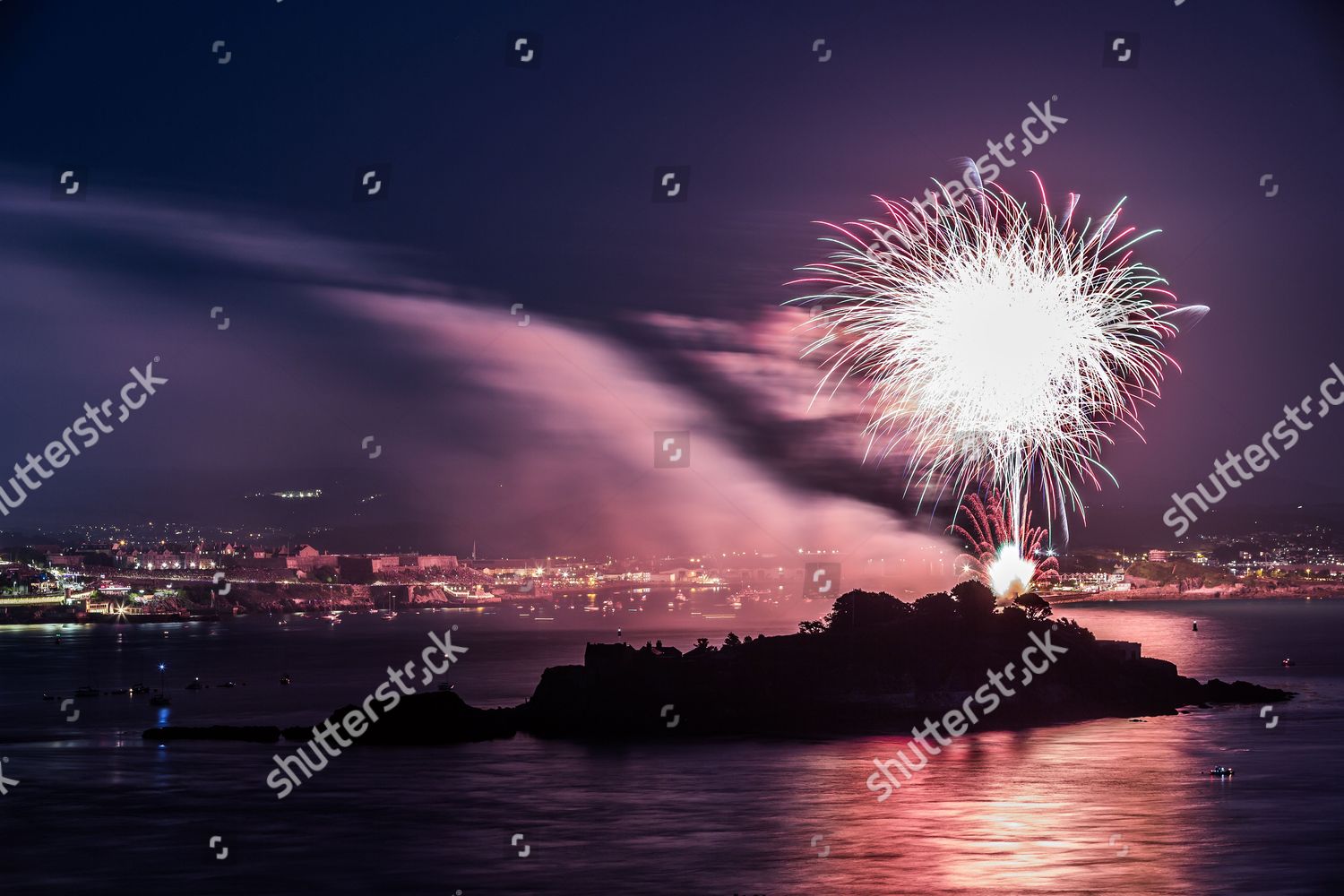 Six Firework Display Companies Compete Over Editorial Stock Photo ...