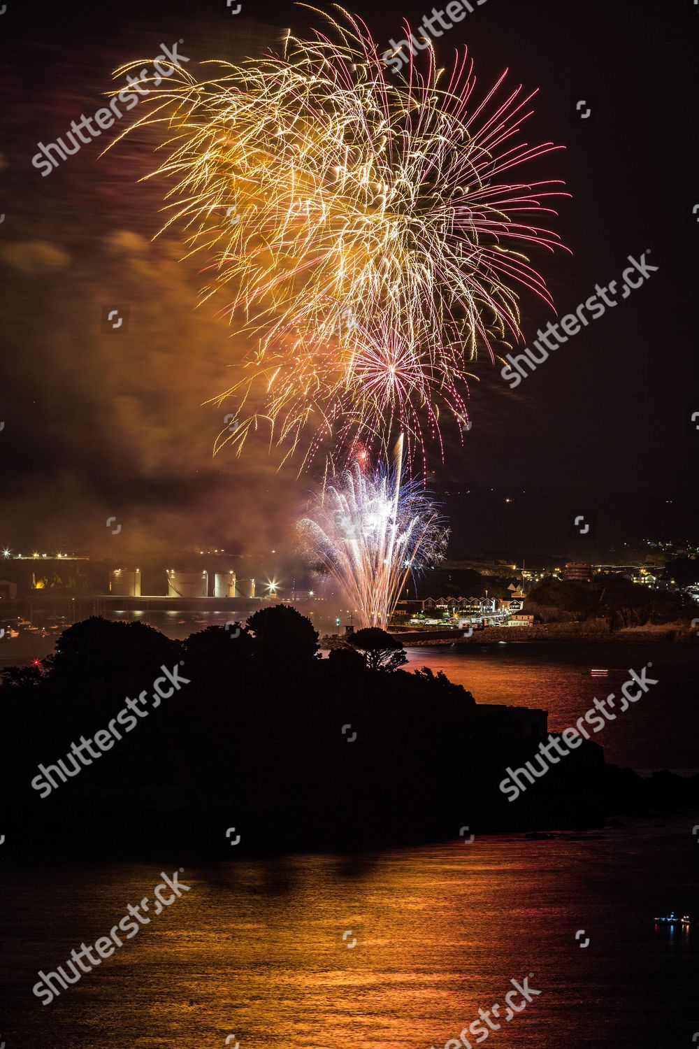 Six Firework Display Companies Compete Over Editorial Stock Photo ...