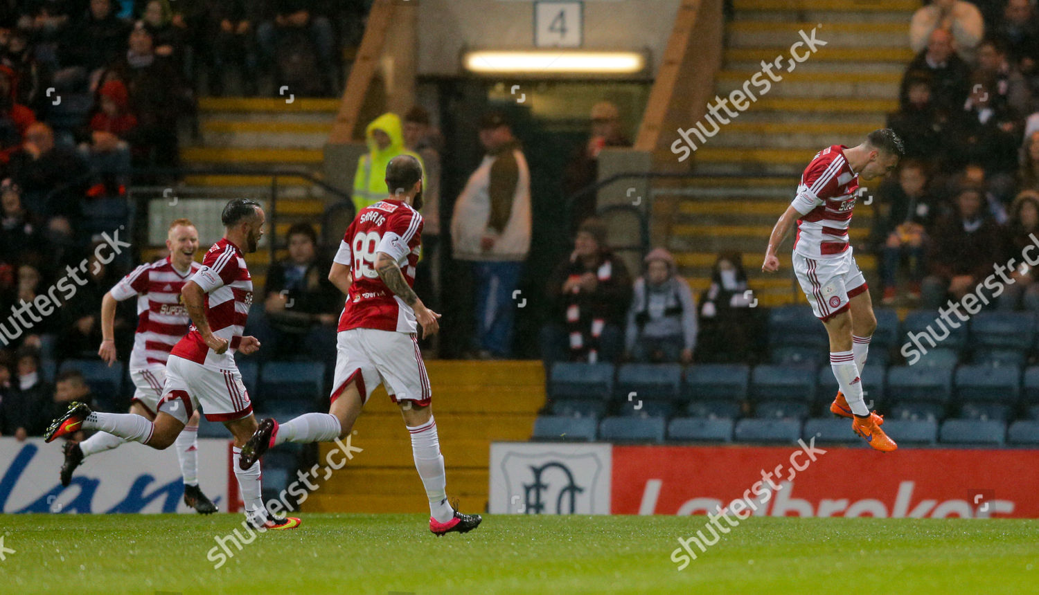 Darren Lyon Hamilton Academical Celebrates Scoring Editorial Stock ...
