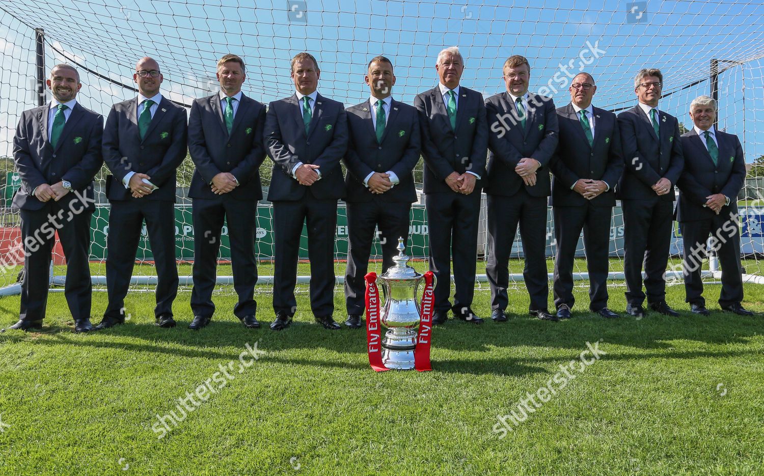 Guernsey Fc Directors Pose Fa Cup Editorial Stock Photo - Stock Image ...