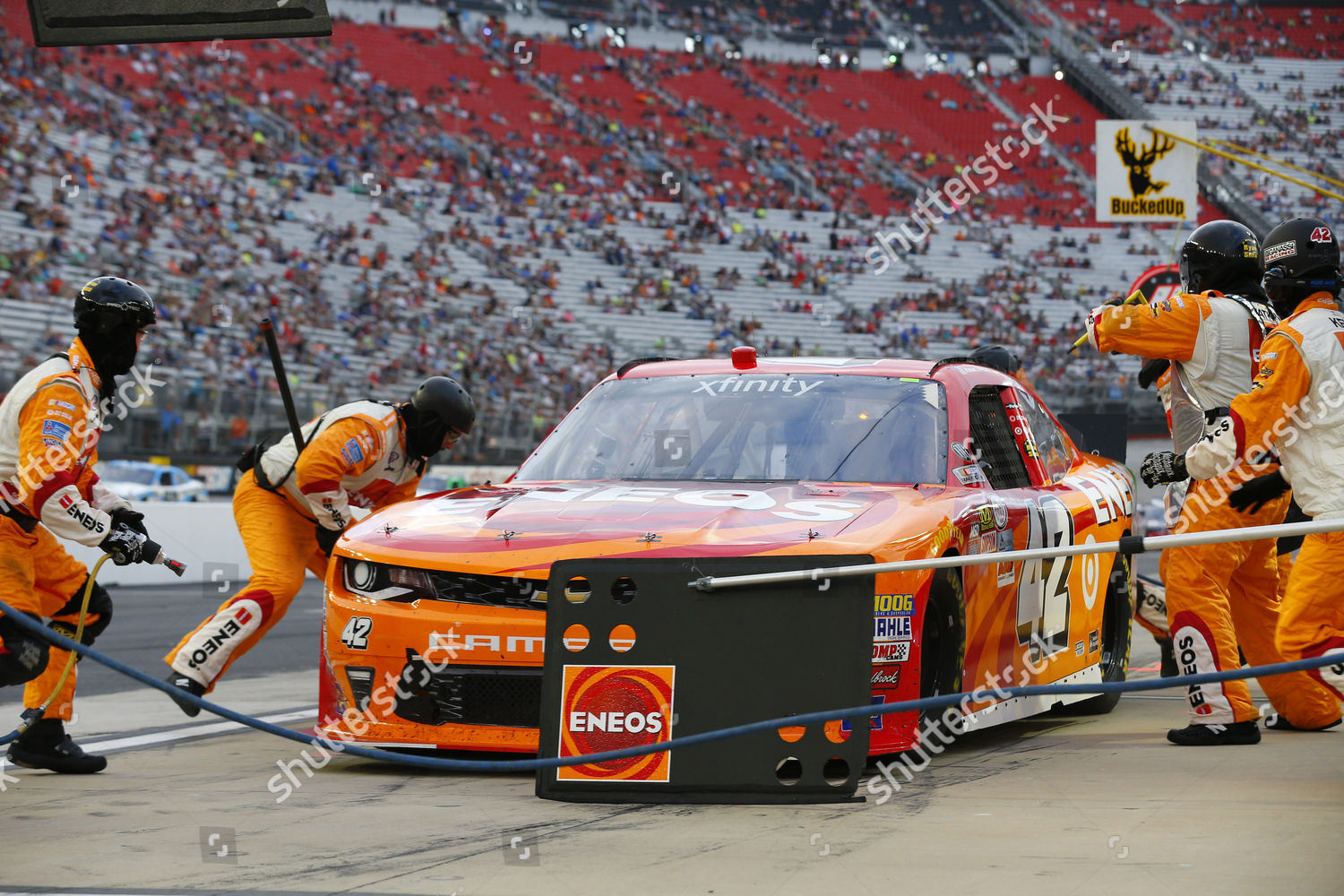 Kyle Larson 42 Brings His Race Editorial Stock Photo - Stock Image ...