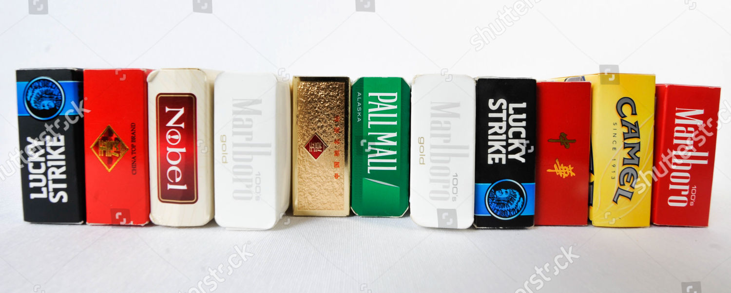 Array Cigarettes Different Brands Editorial Stock Photo - Stock Image ...