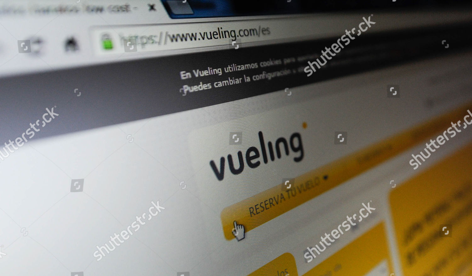 Website Vueling Editorial Stock Photo - Stock Image | Shutterstock