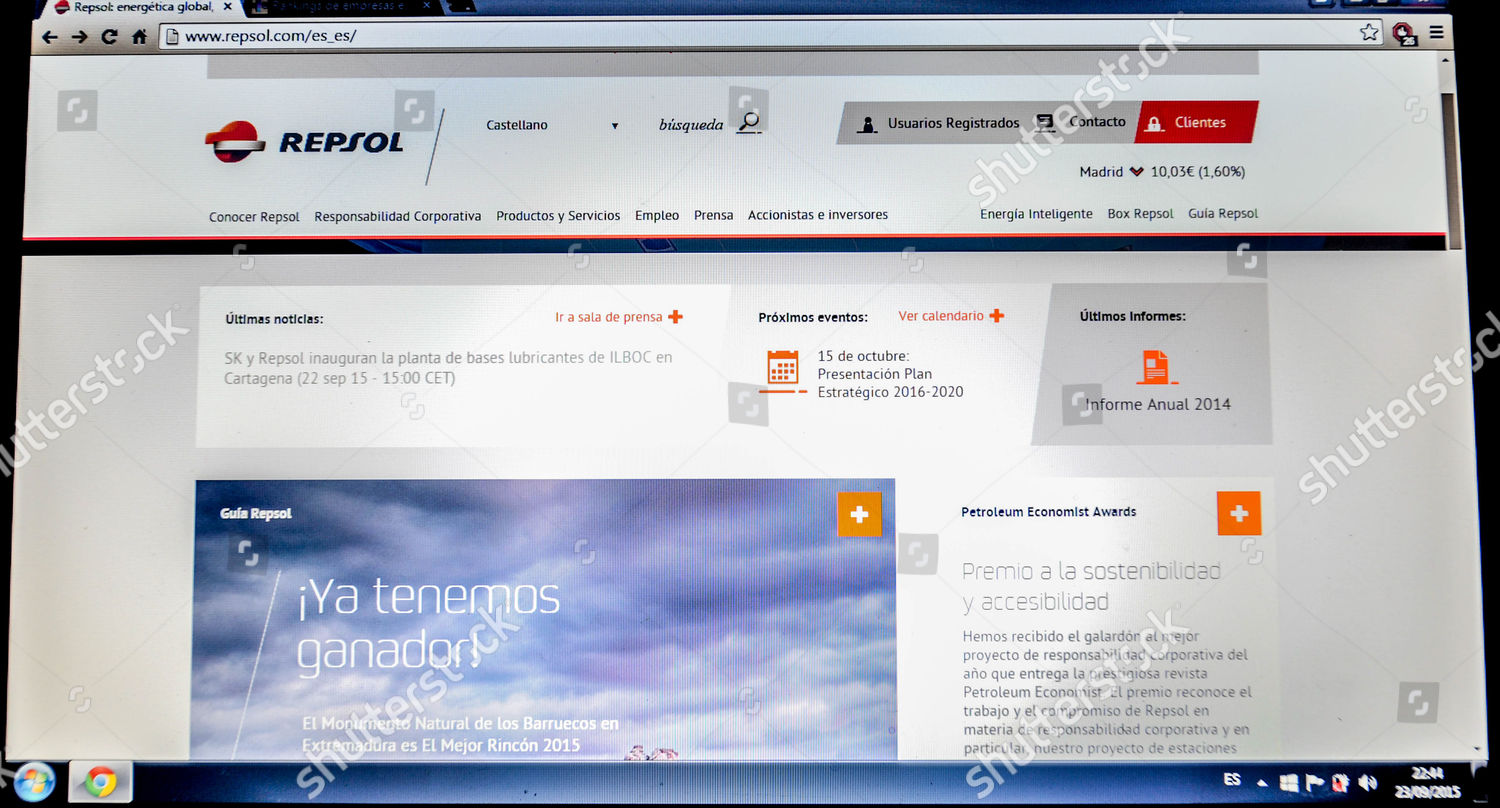 Website Repsol Editorial Stock Photo - Stock Image | Shutterstock