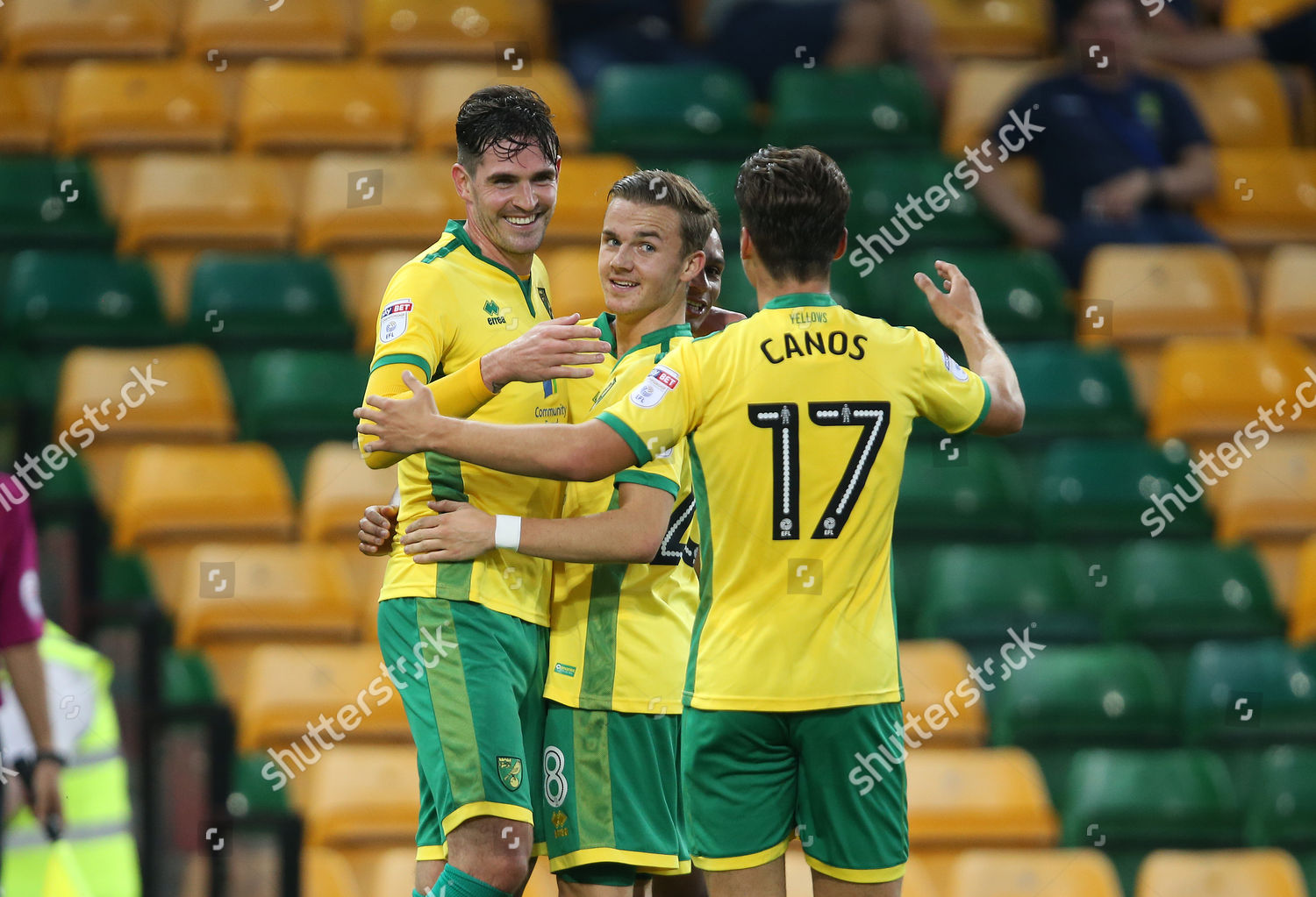 Kyle Lafferty Norwich Celebrates James Maddison Editorial Stock Photo ...
