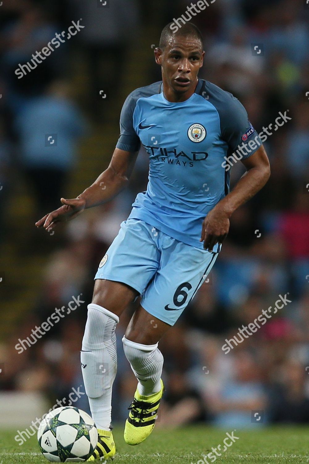 Fernando Manchester City During Uefa Champions Editorial Stock Photo ...