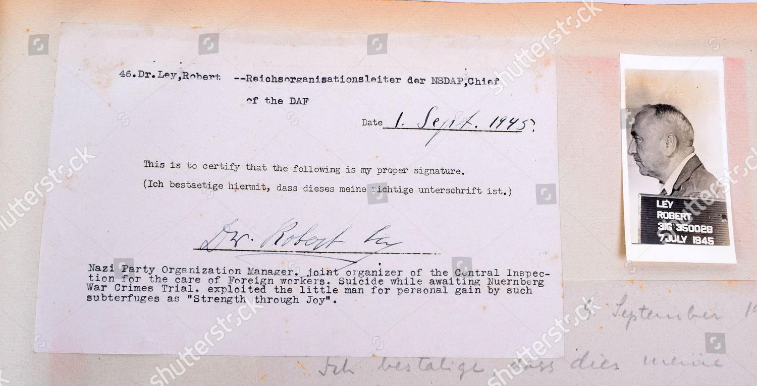 Robert Ley Nazi Politician Head German Editorial Stock Photo - Stock ...