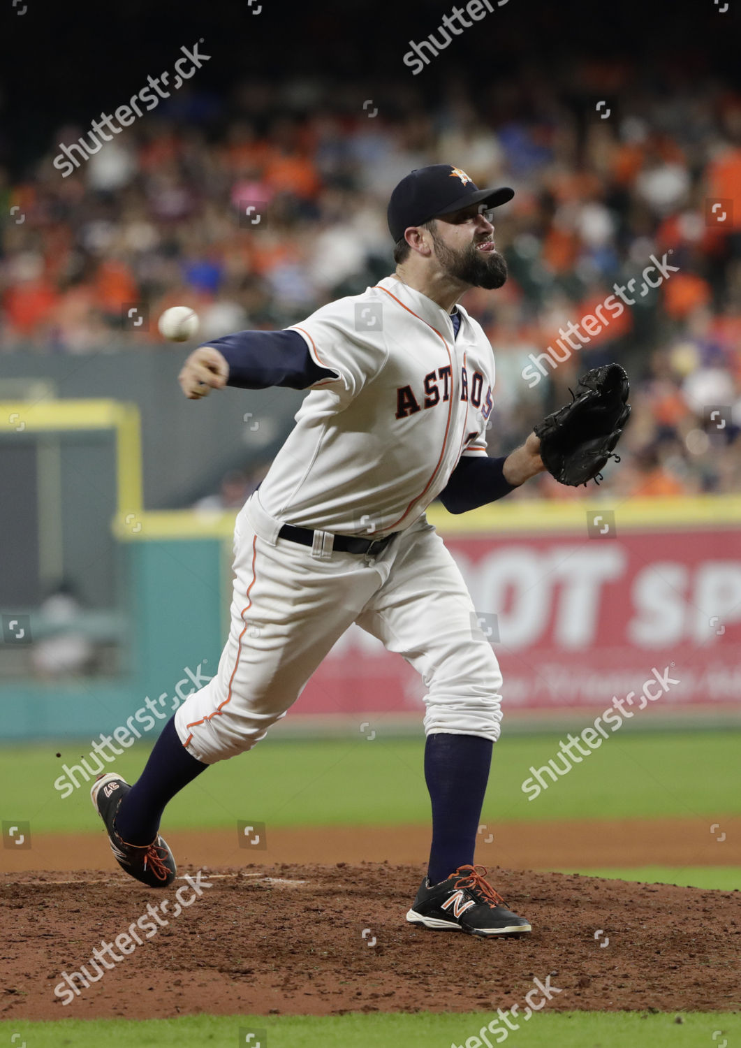 Houston Astros Relief Pitcher Pat Neshek Editorial Stock Photo - Stock ...