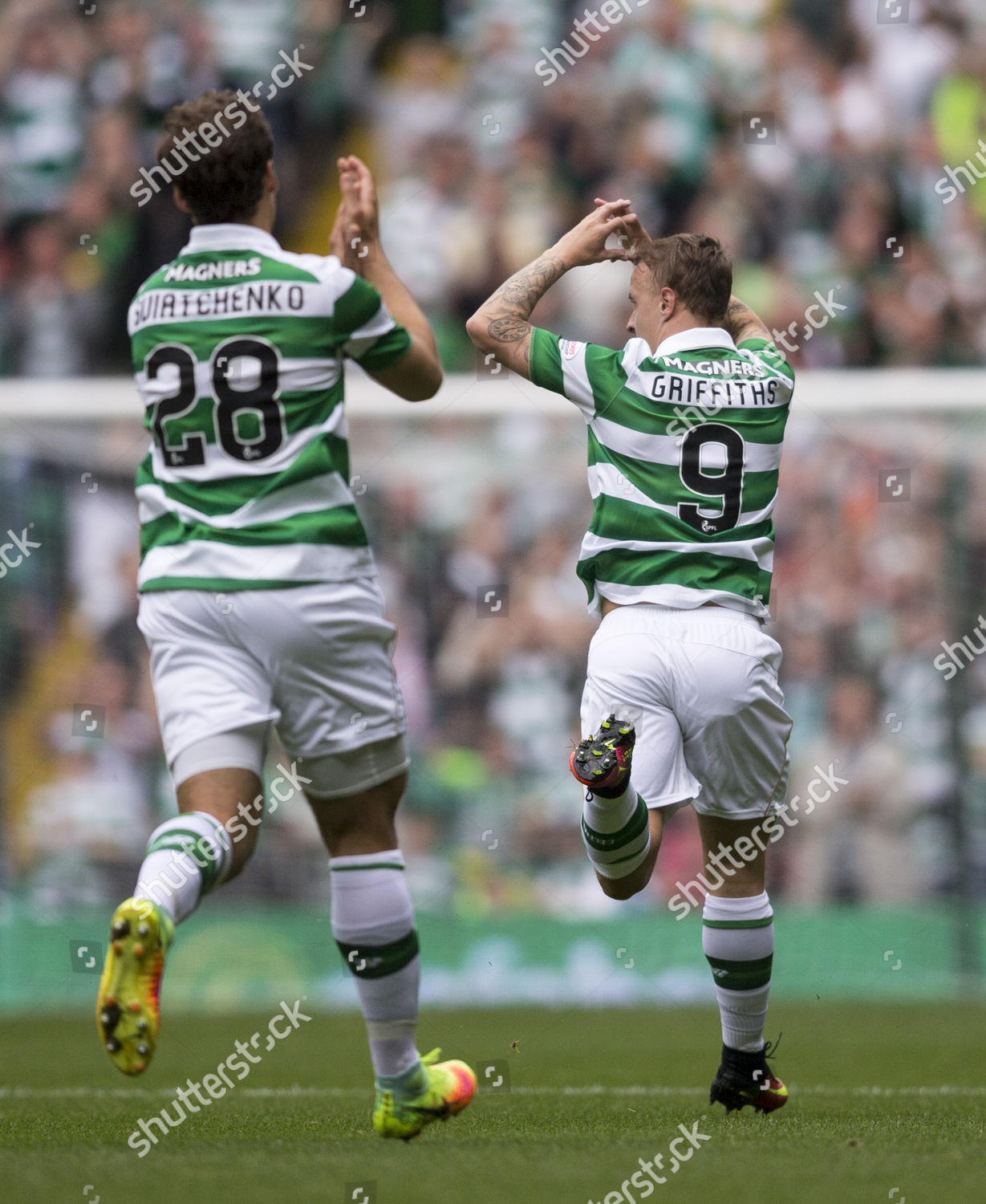 Leigh Griffiths Celtic Celebrates Scoring Opening Editorial Stock Photo ...