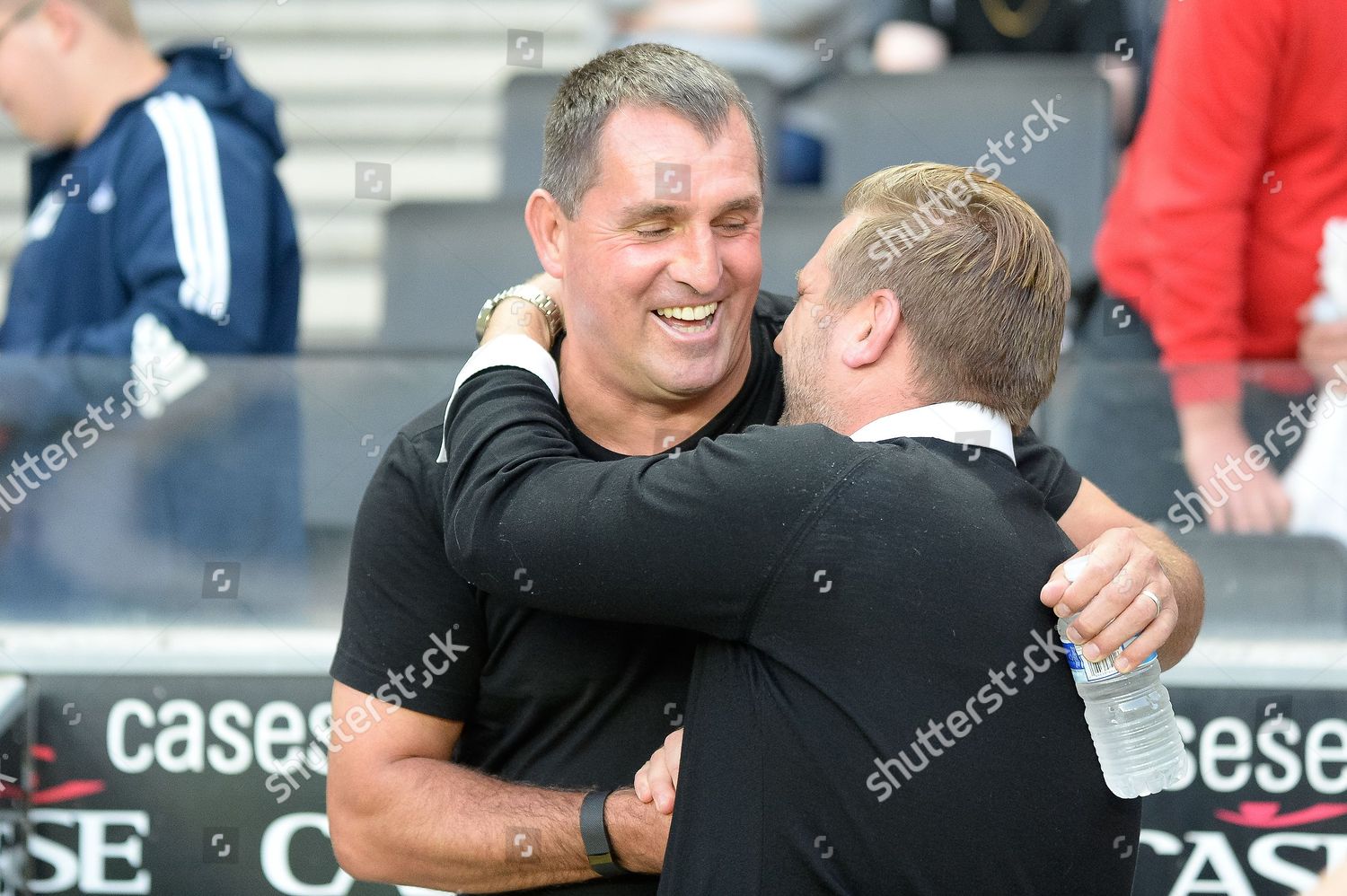 Barnet Manager Martin Allen Embraces Milton Editorial Stock Photo ...