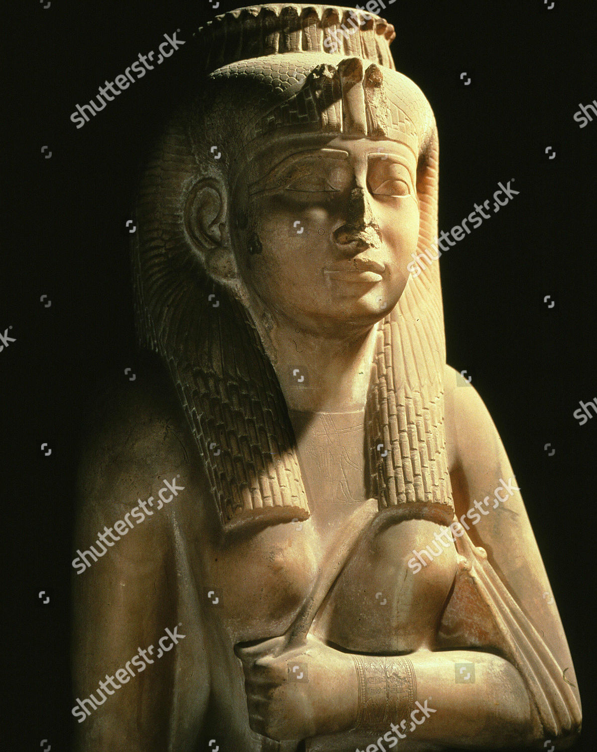 Head Alabaster Statue Amenirdis Wife Amun Editorial Stock Photo - Stock Image | Shutterstock