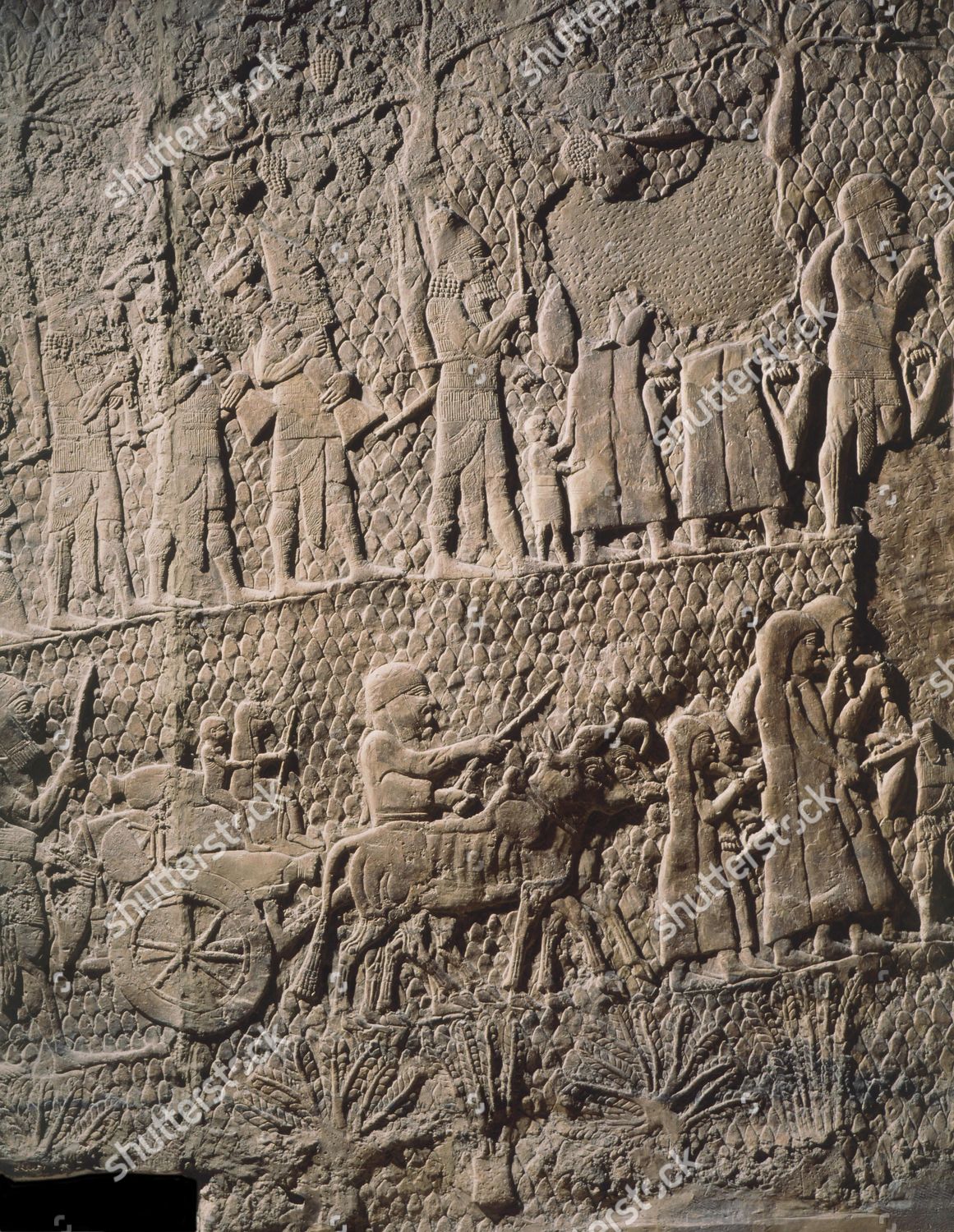 Assyrian Relief Palace Sennacherib Nineveh 650 Editorial Stock Photo ...