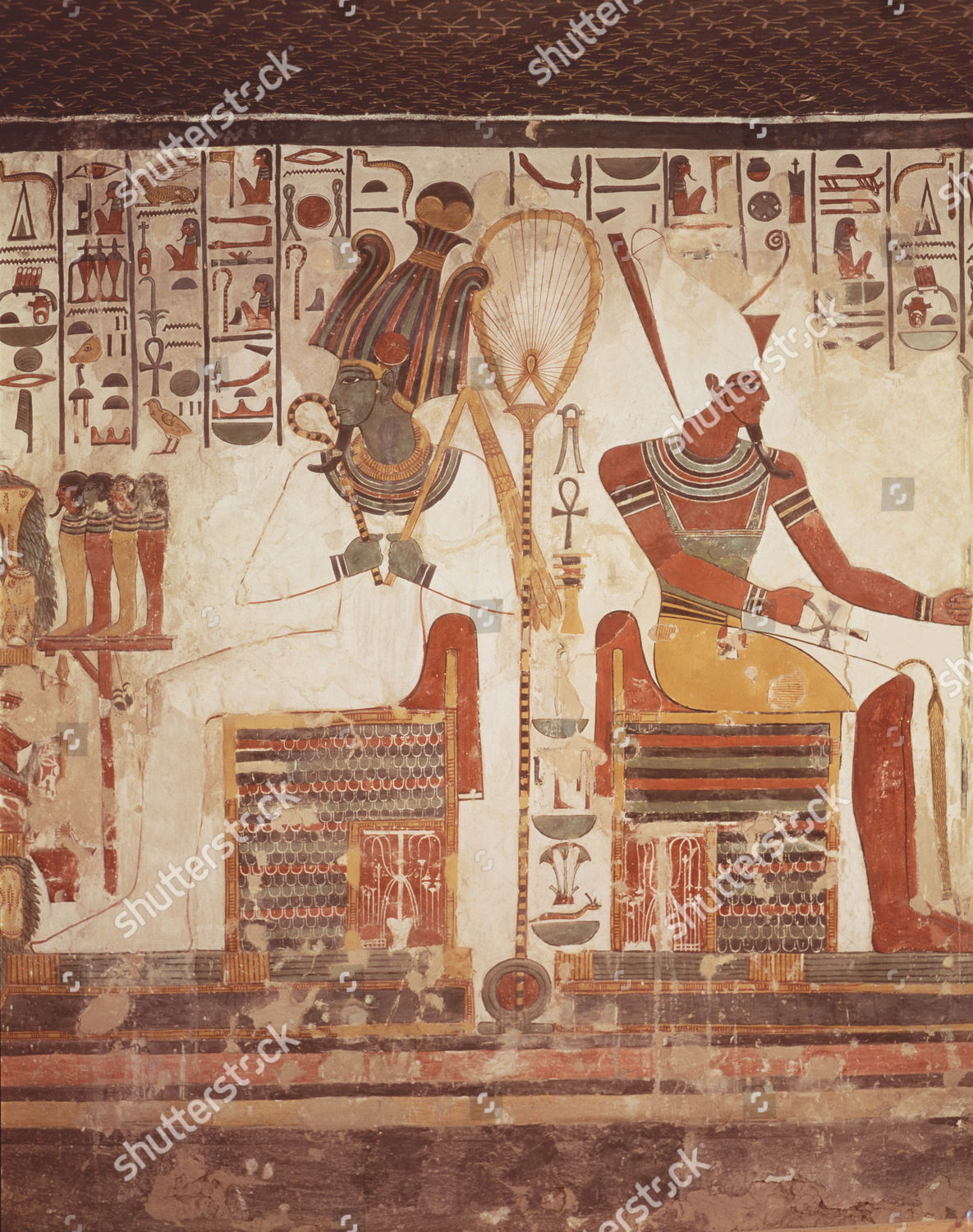 God Osiris Wearing Atef Crown His Editorial Stock Photo - Stock Image ...