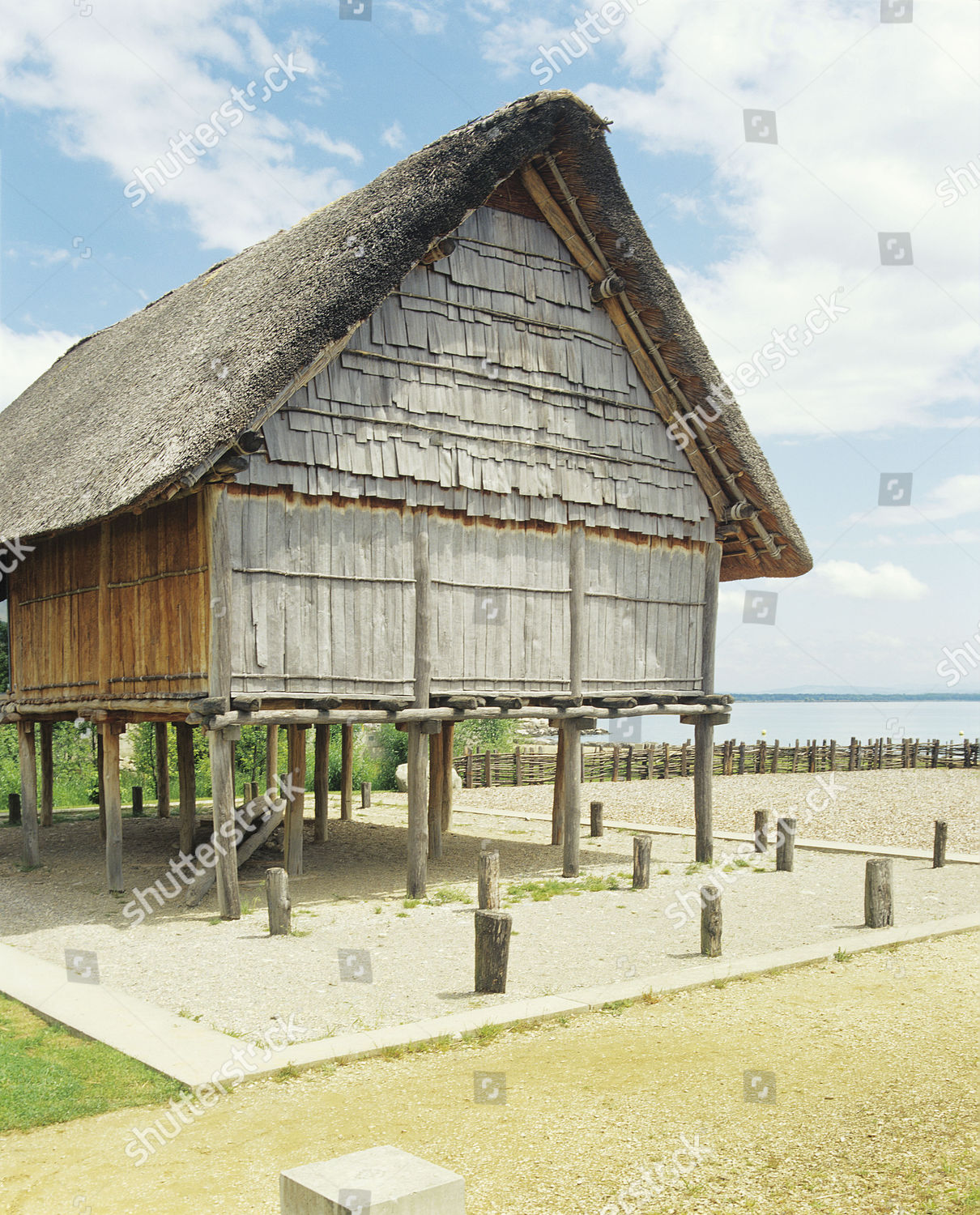 Reconstruction Stilt House Bronze Age Lakeside Editorial Stock Photo ...
