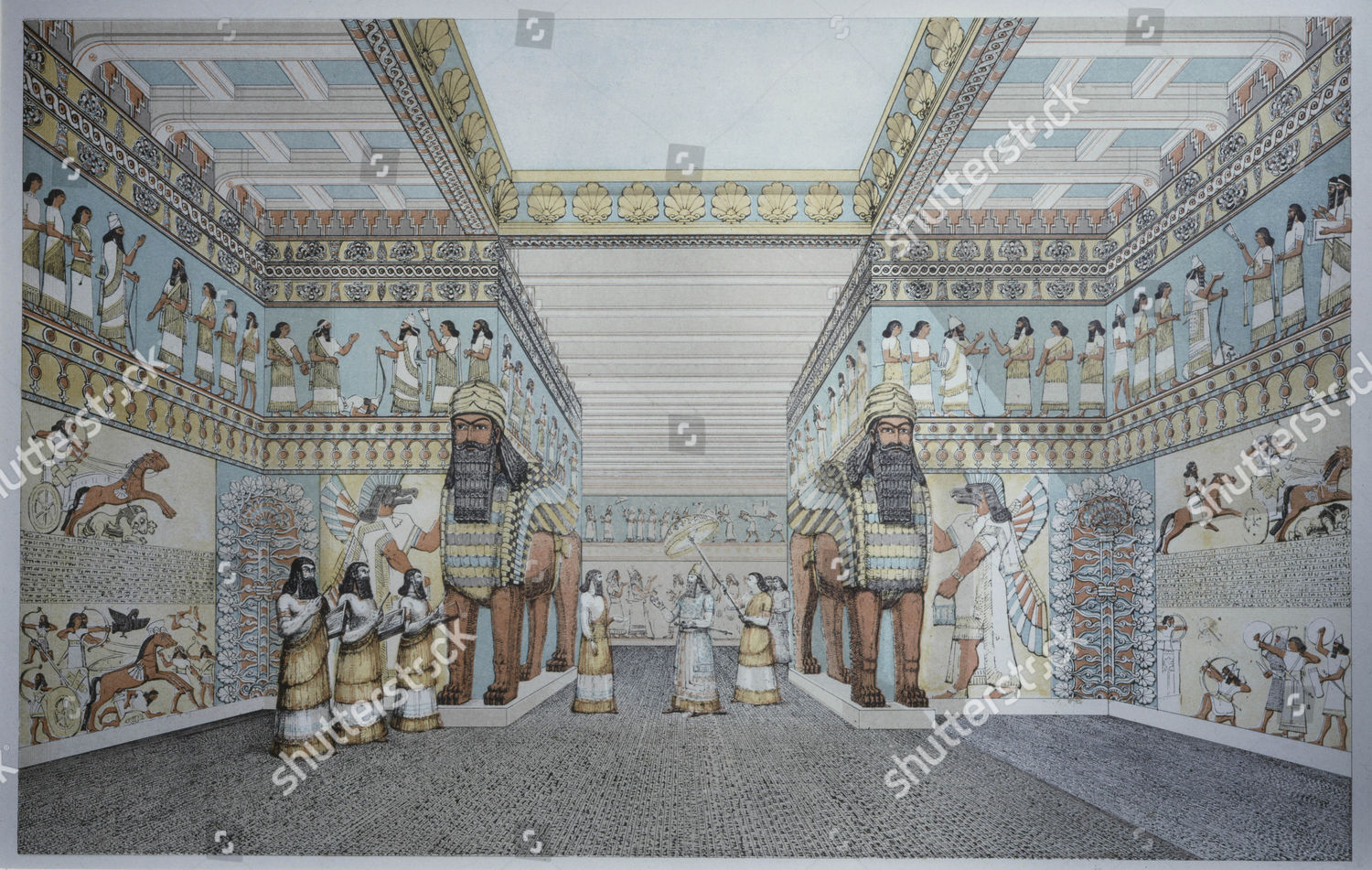 Assyrian Royal Throne Room Nimrud Ancient Editorial Stock Photo - Stock ...