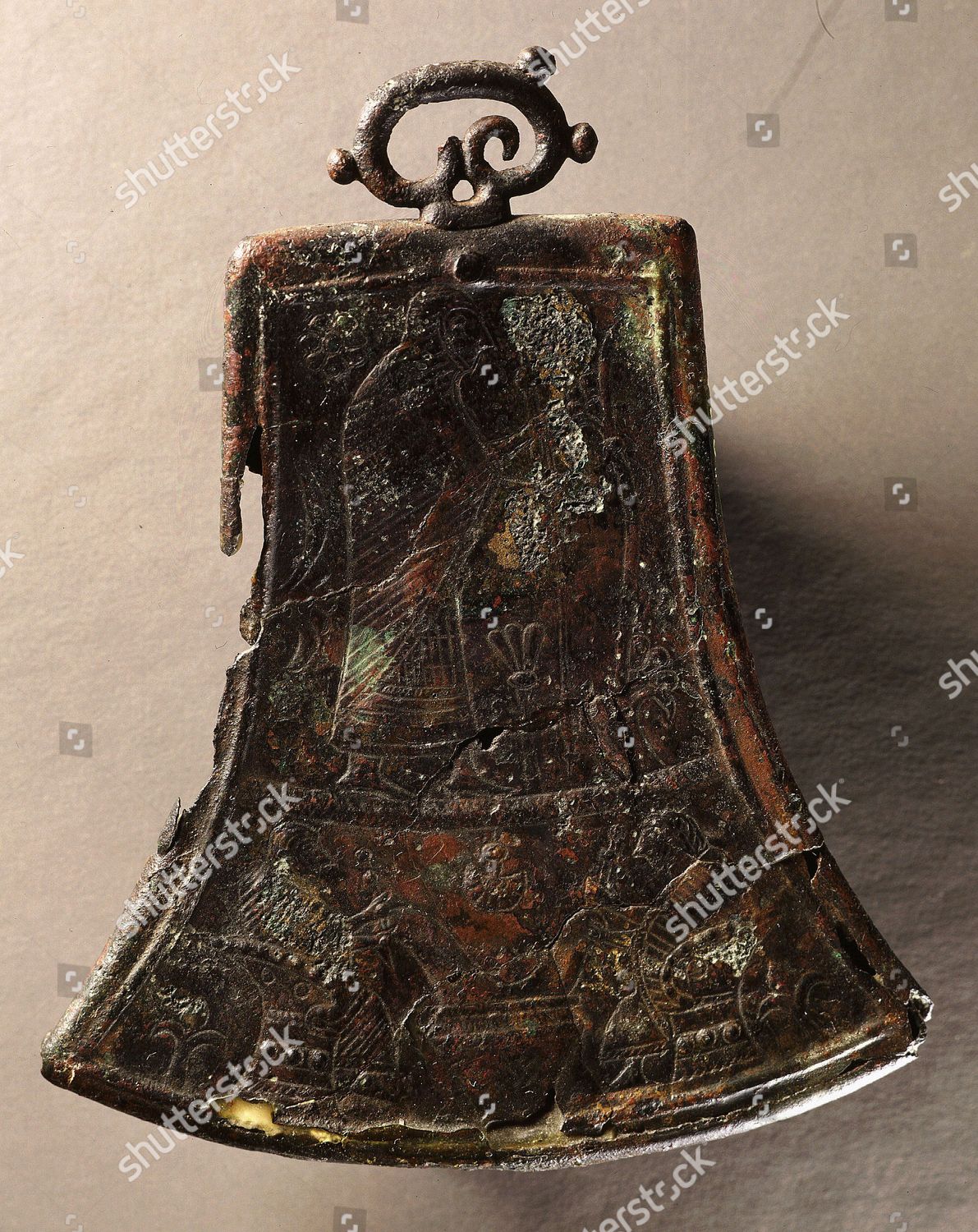 Tintinnabulum Small Ritual Bell Decorated Scenes Editorial Stock Photo ...