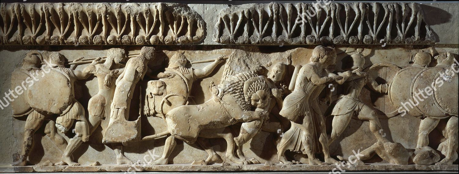 Gigantomachy Battle Between Gods Giants Relief Editorial Stock Photo ...