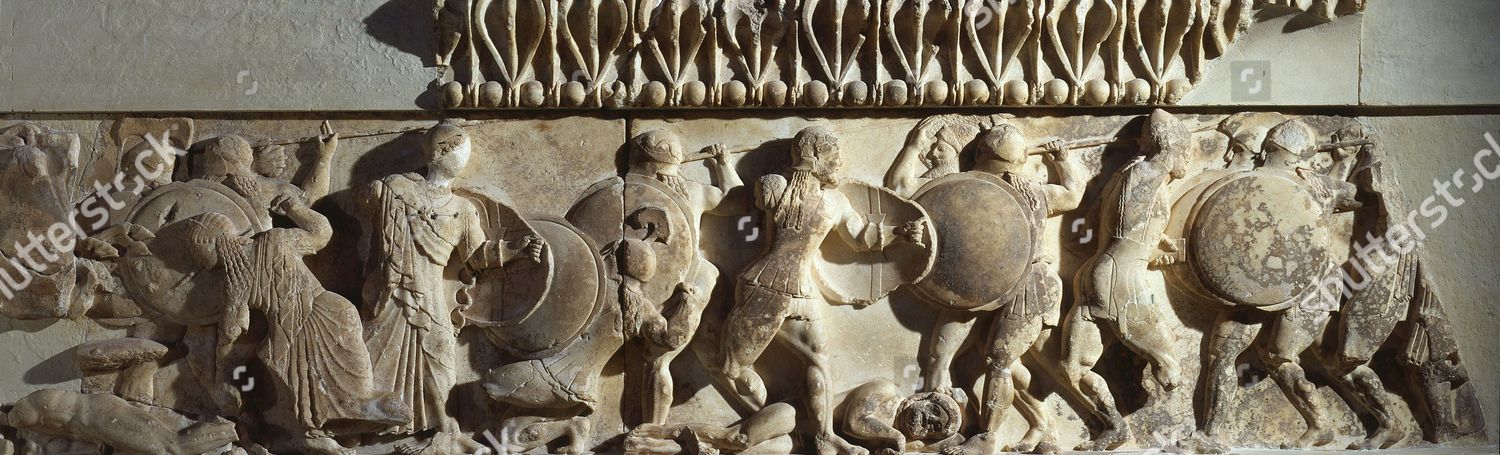 Gigantomachy Battle Between Gods Giants Relief Editorial Stock Photo ...