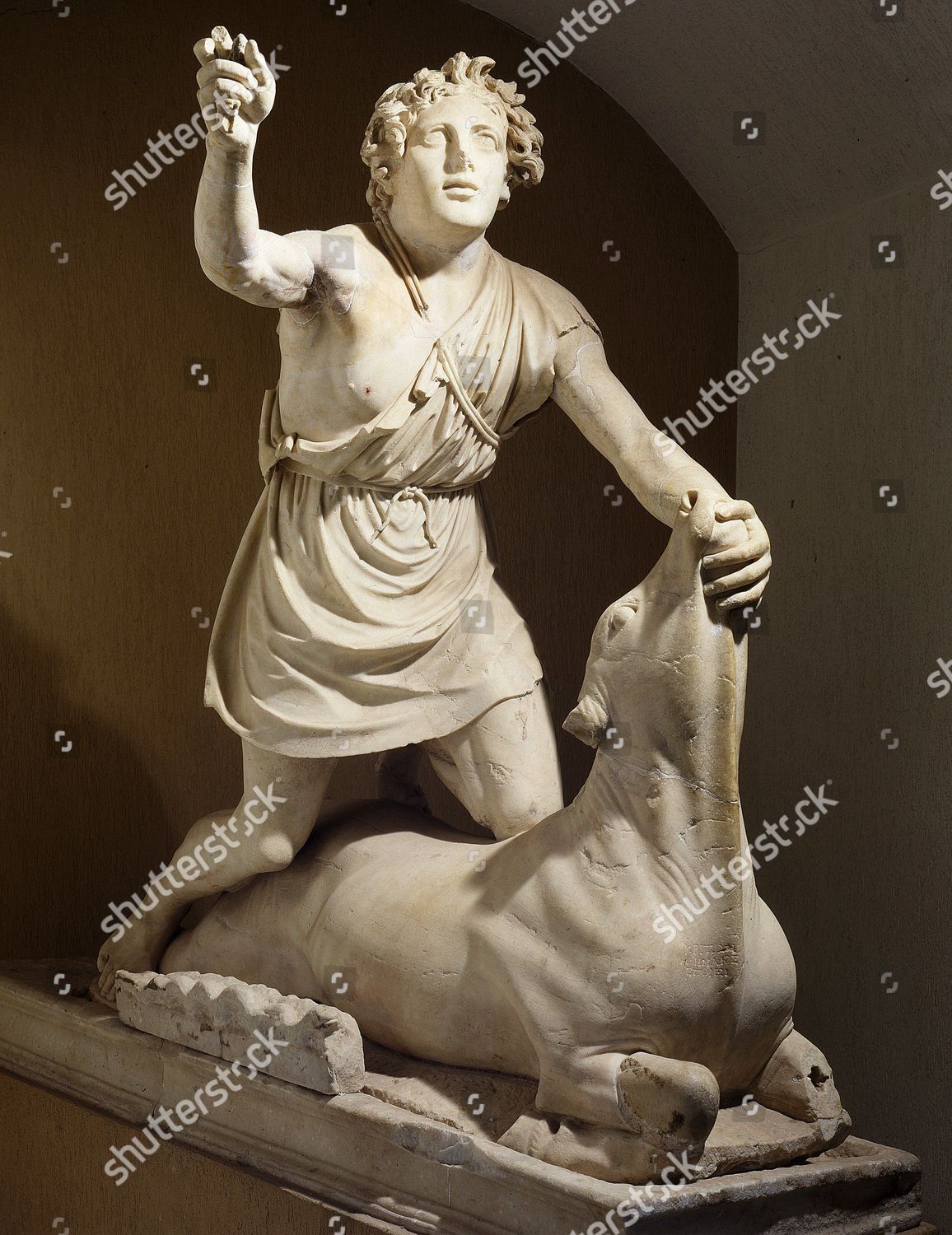 Mithras Slaying Bull Marble 2nd Century Editorial Stock Photo - Stock ...