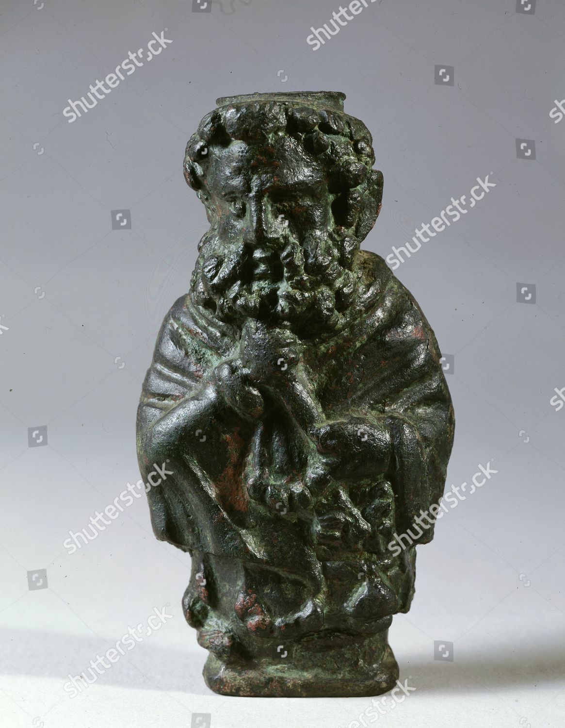 Serapis God Egyptian Origin Bronze Statuette Editorial Stock Photo ...