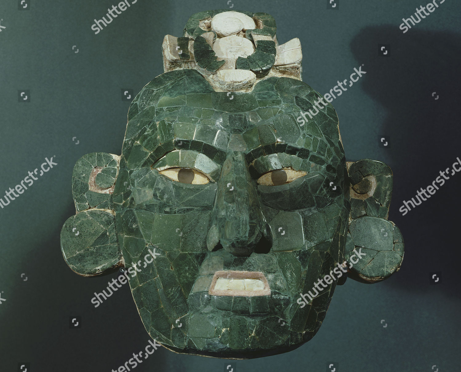 Mask Jade Motherofpearl Obsidian Mayan Art Editorial Stock Photo ...