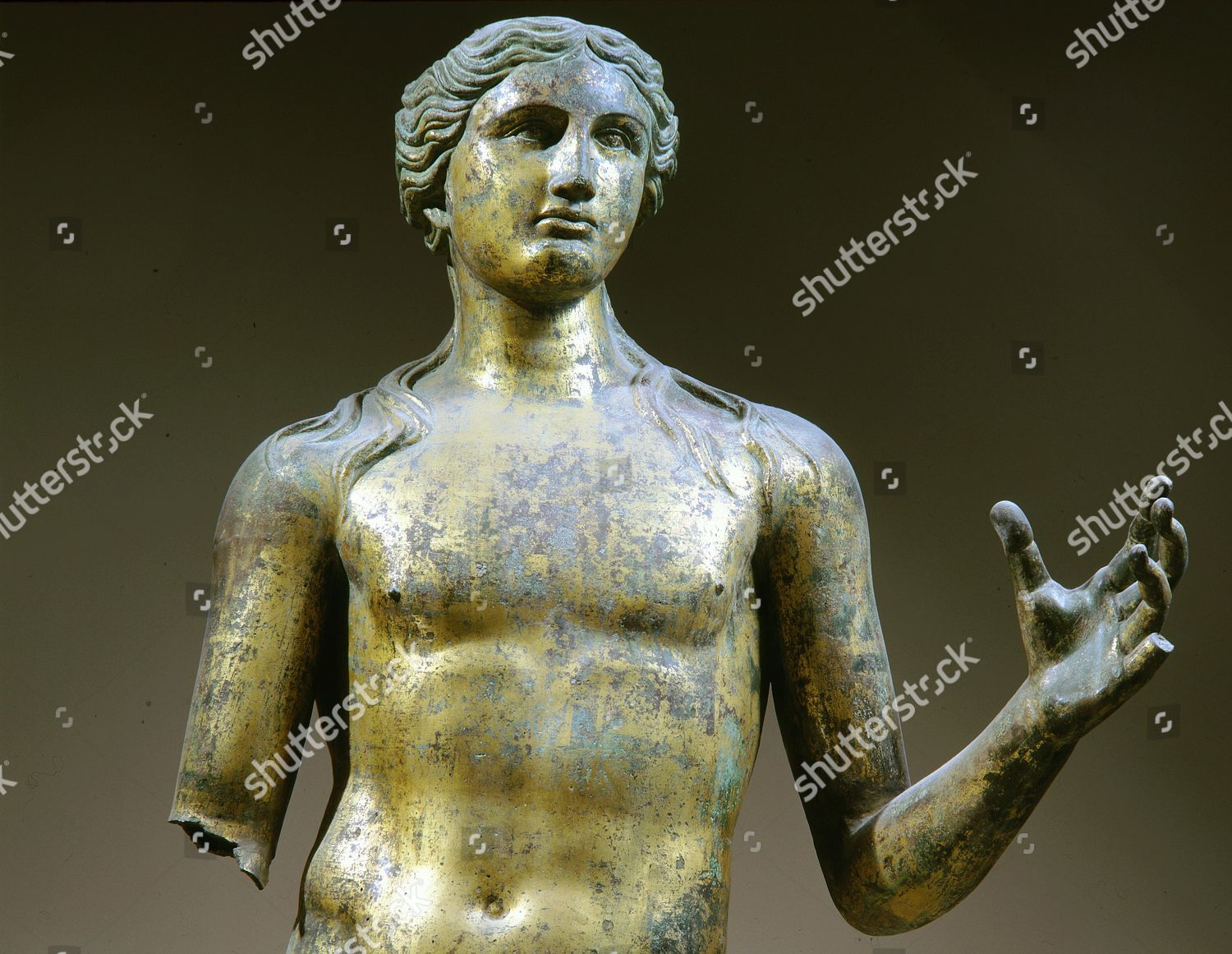 Apollo Bronze Gilt 2nd Century Ad Editorial Stock Photo - Stock Image ...