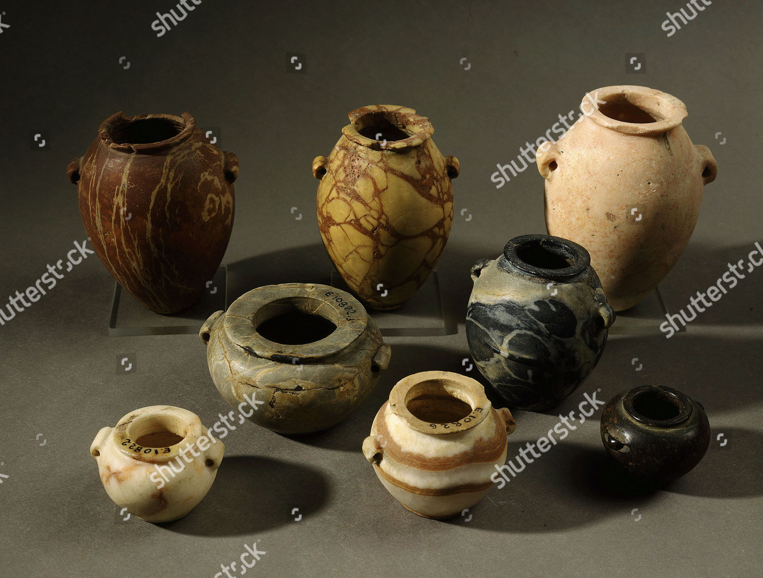Unguent Pots C 35003100 Bc Naqada Editorial Stock Photo - Stock Image ...