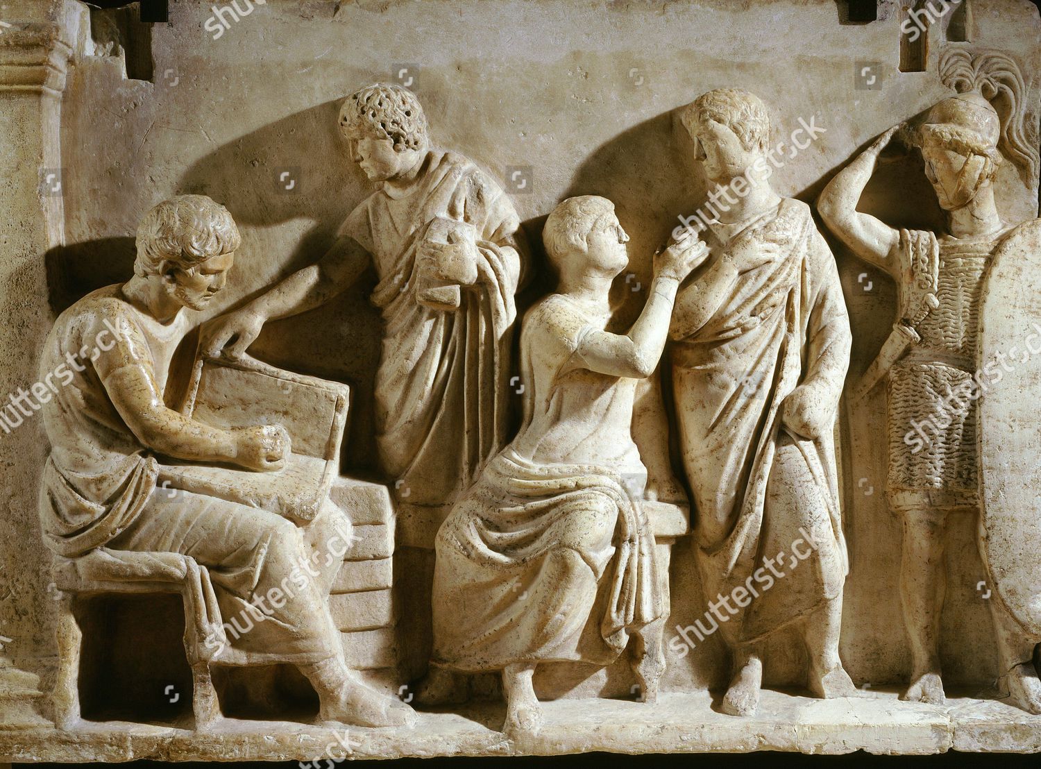 Census Taking Relief Known Domitius Ahenobarbus Editorial Stock Photo ...