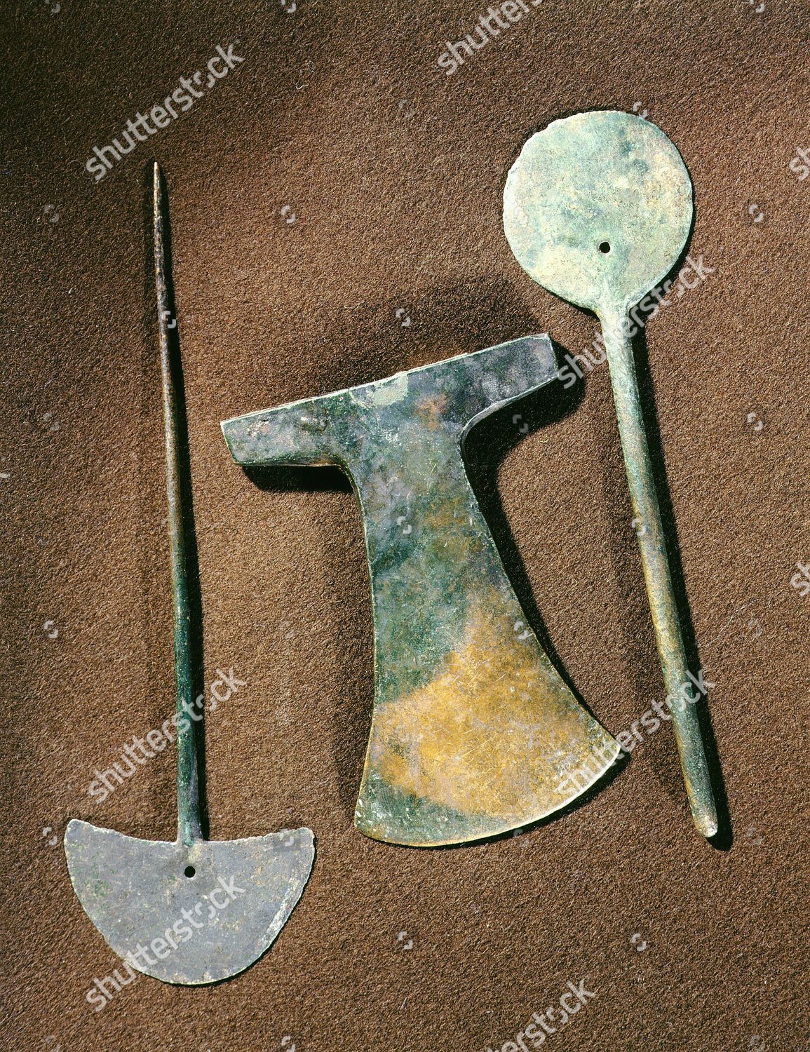 2 Pins Axe Iron Tiahuanaco Preinca Editorial Stock Photo - Stock Image ...