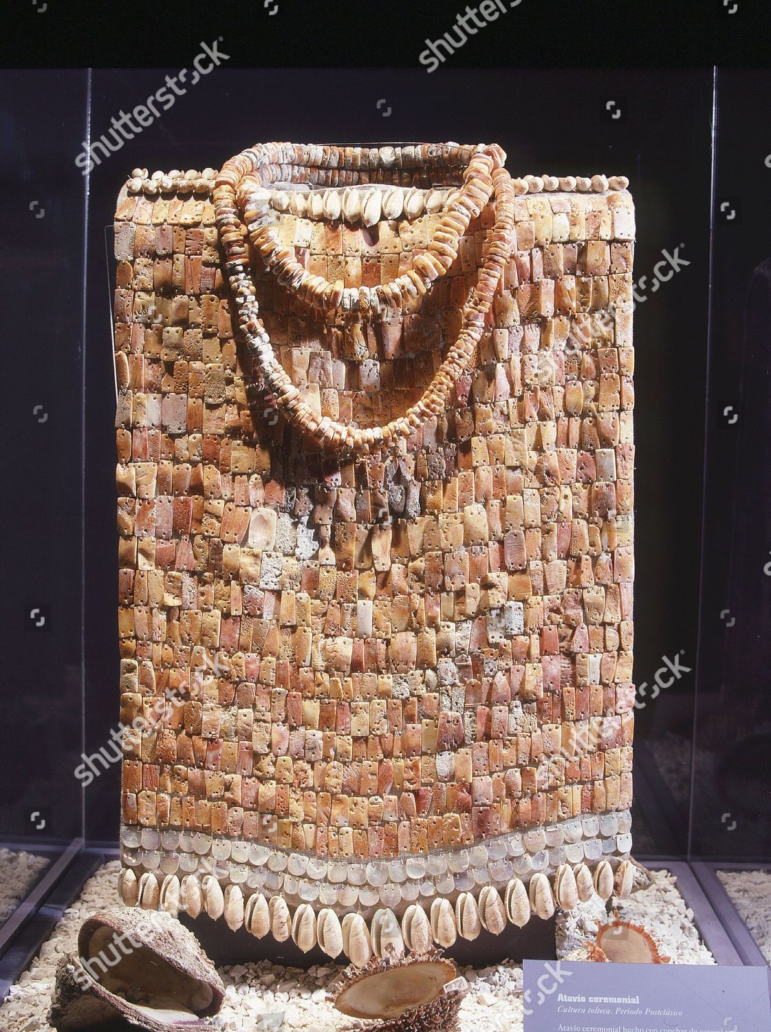 Ritual Garment Made Shells Aztec Mexica Editorial Stock Photo - Stock ...