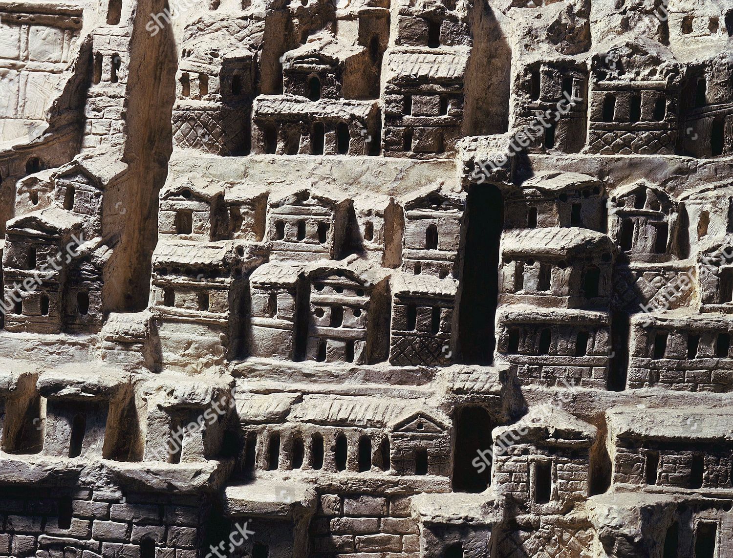 Residential Quarter Roman Walled Town Relief Editorial Stock Photo ...