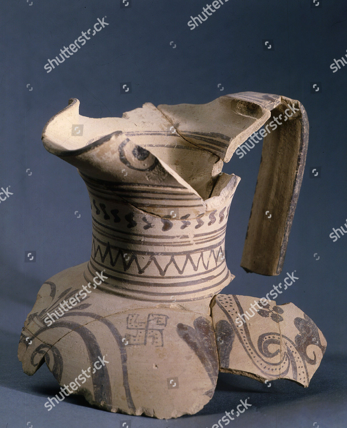 Fragments Jug Cycladic Style Imported Found Editorial Stock Photo ...