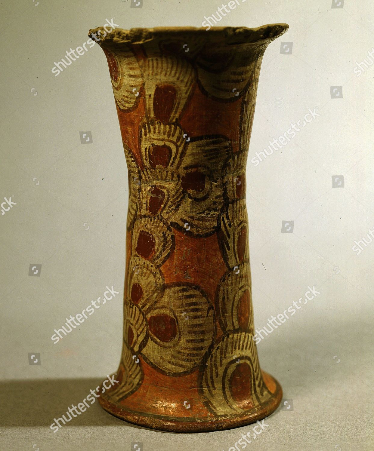 Vessel Painted Ceramic Mixtec Culture Valley Editorial Stock Photo ...