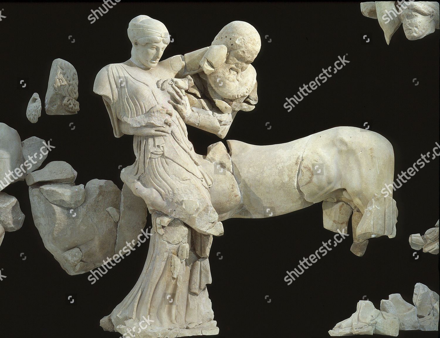 Centaur Eurytion Abducting Deidameia Apollo Battle Editorial Stock ...