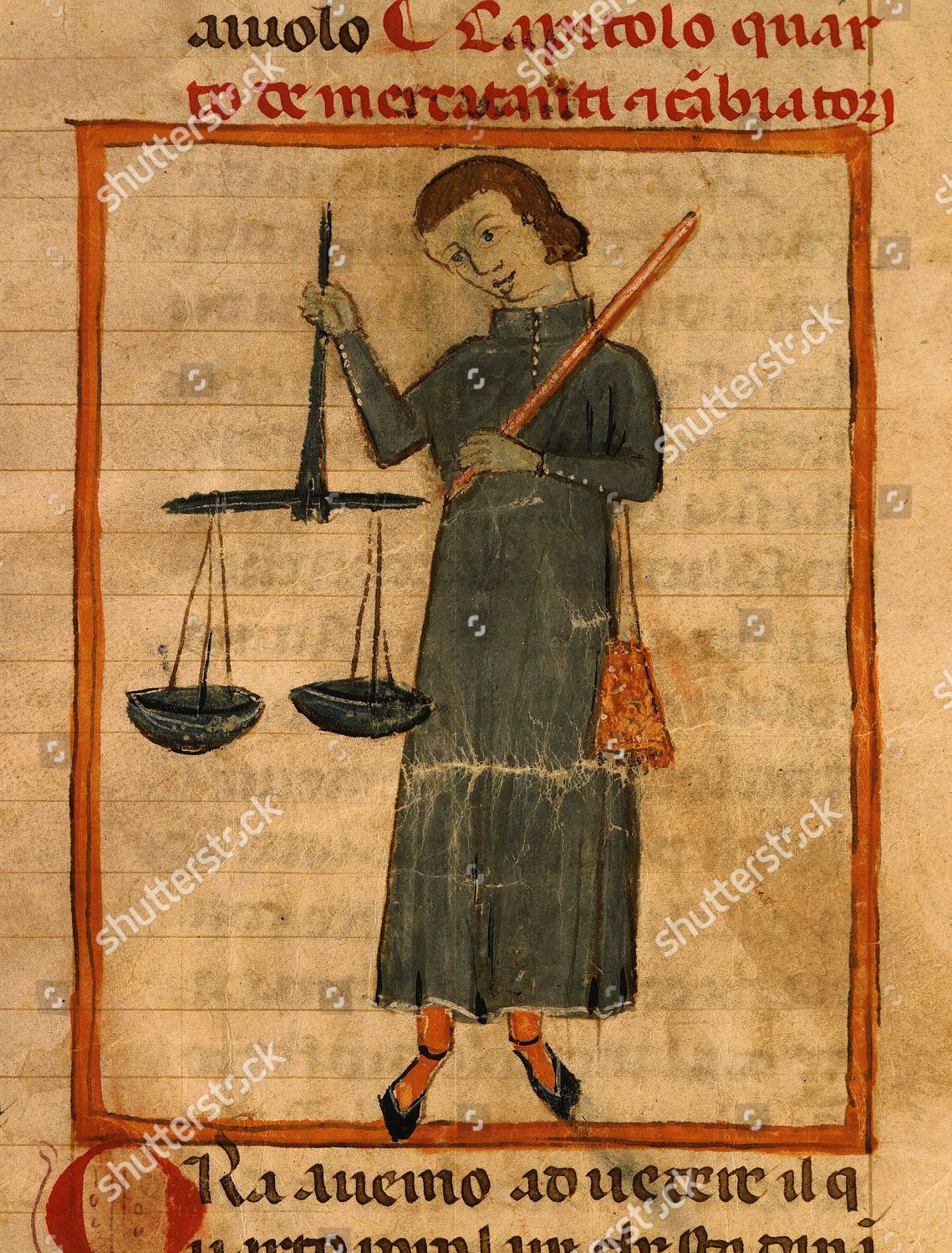 Merchant 14th Century Manuscript Game Chess Editorial Stock Photo ...
