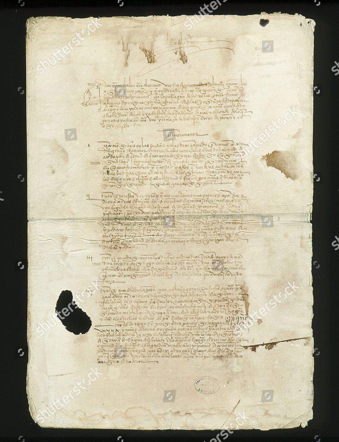 Letter Catholic Kings Ferdinand Isabella Christopher Editorial Stock ...