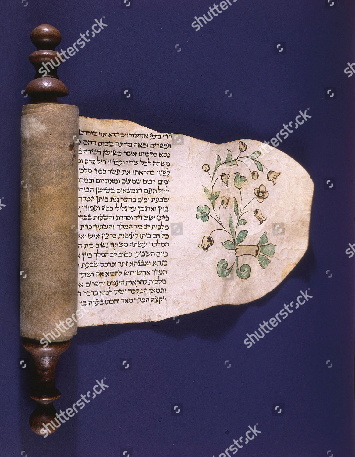Book Esther Miniature Scroll Late 18th Editorial Stock Photo - Stock ...