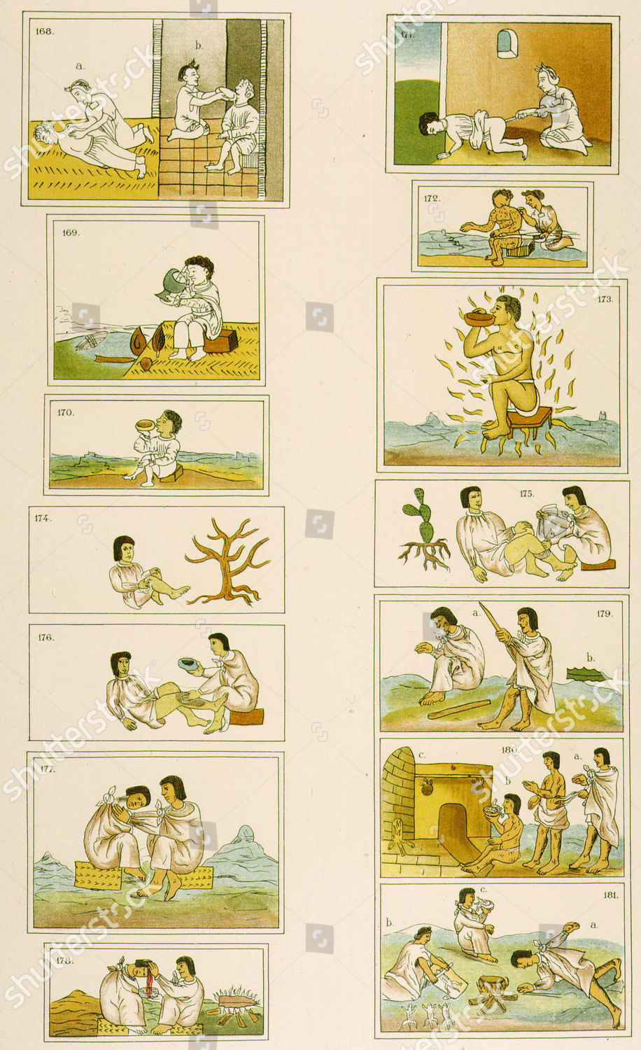 Aztec Medicine Treating Fever Binding Broken Editorial Stock Photo ...