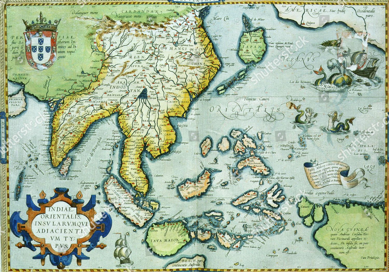 Continent India Pacific Ocean Atlas By Editorial Stock Photo - Stock ...