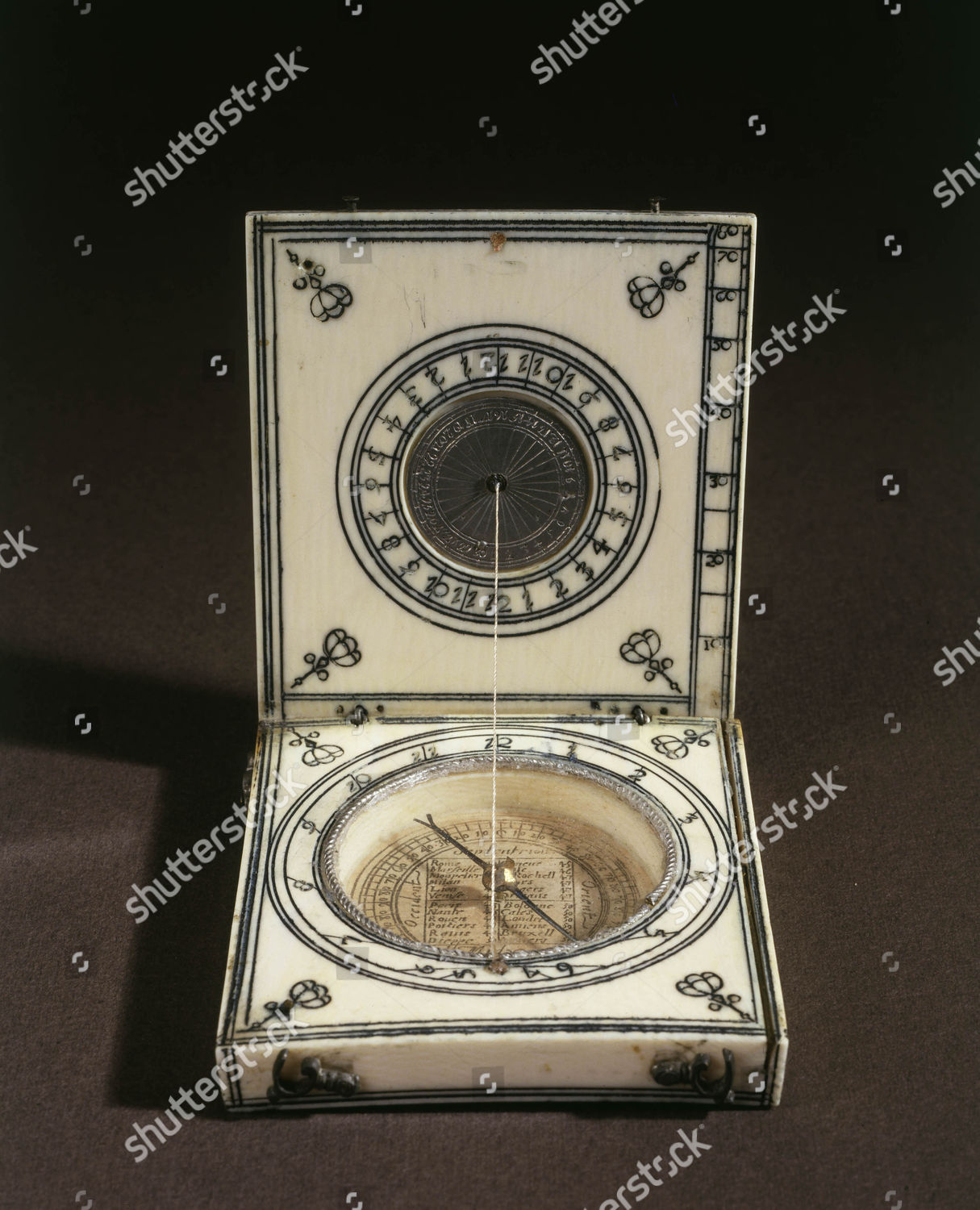 Compass Ivory 18th Century Belonged French Editorial Stock Photo ...