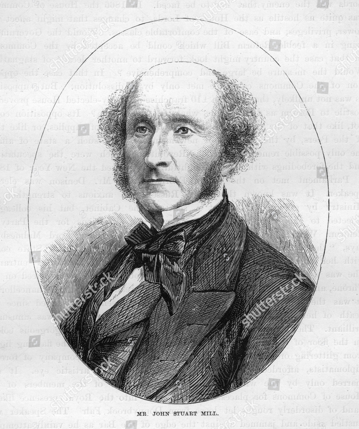 John Stuart Mill 180673 English Philosopher Editorial Stock Photo ...