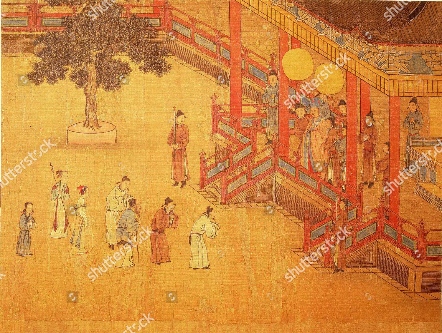 Filial Piety Chinese Painting 12th Century Editorial Stock Photo ...