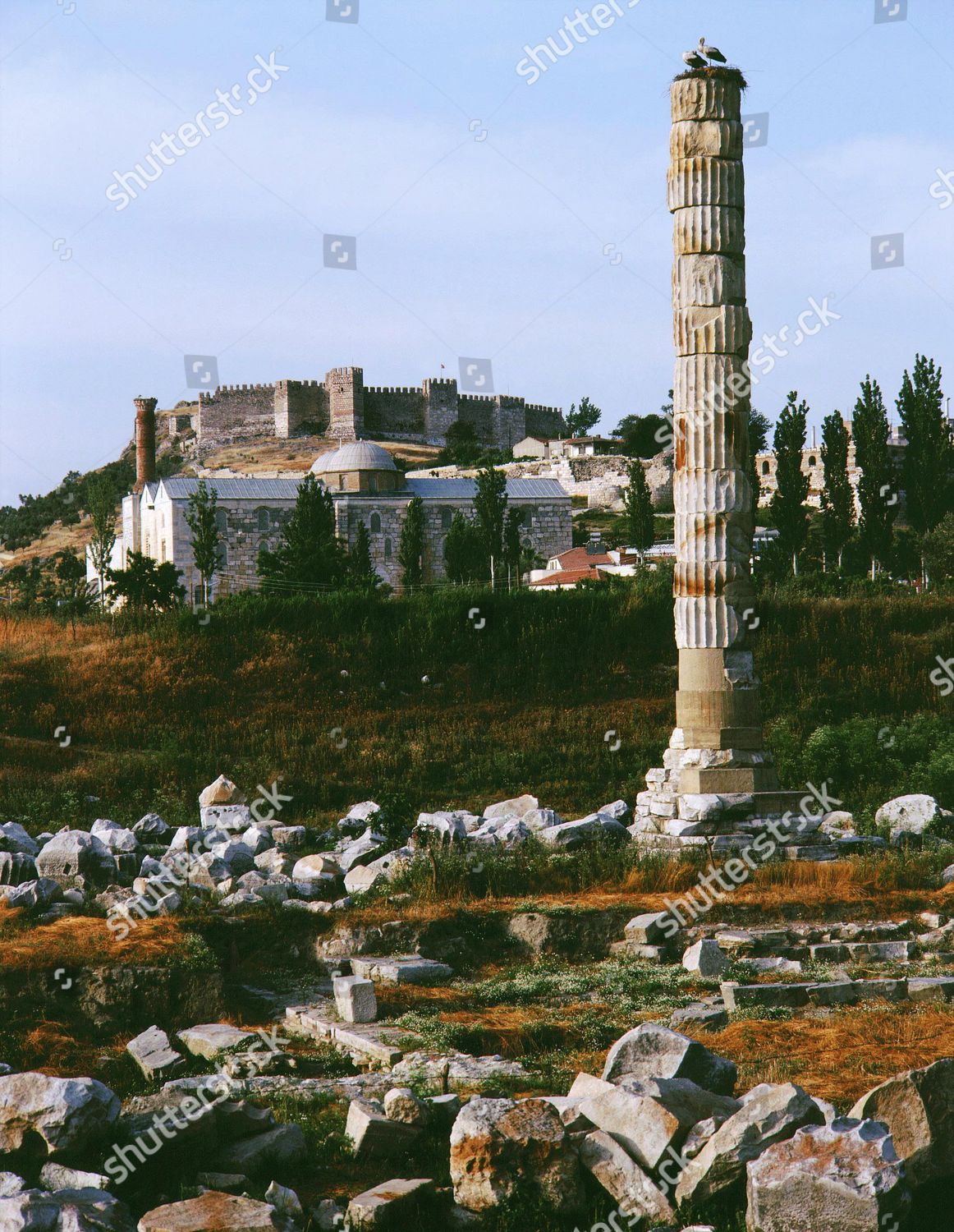 Ruins Artemisium Ephesus Turkey Detail Editorial Stock Photo - Stock ...